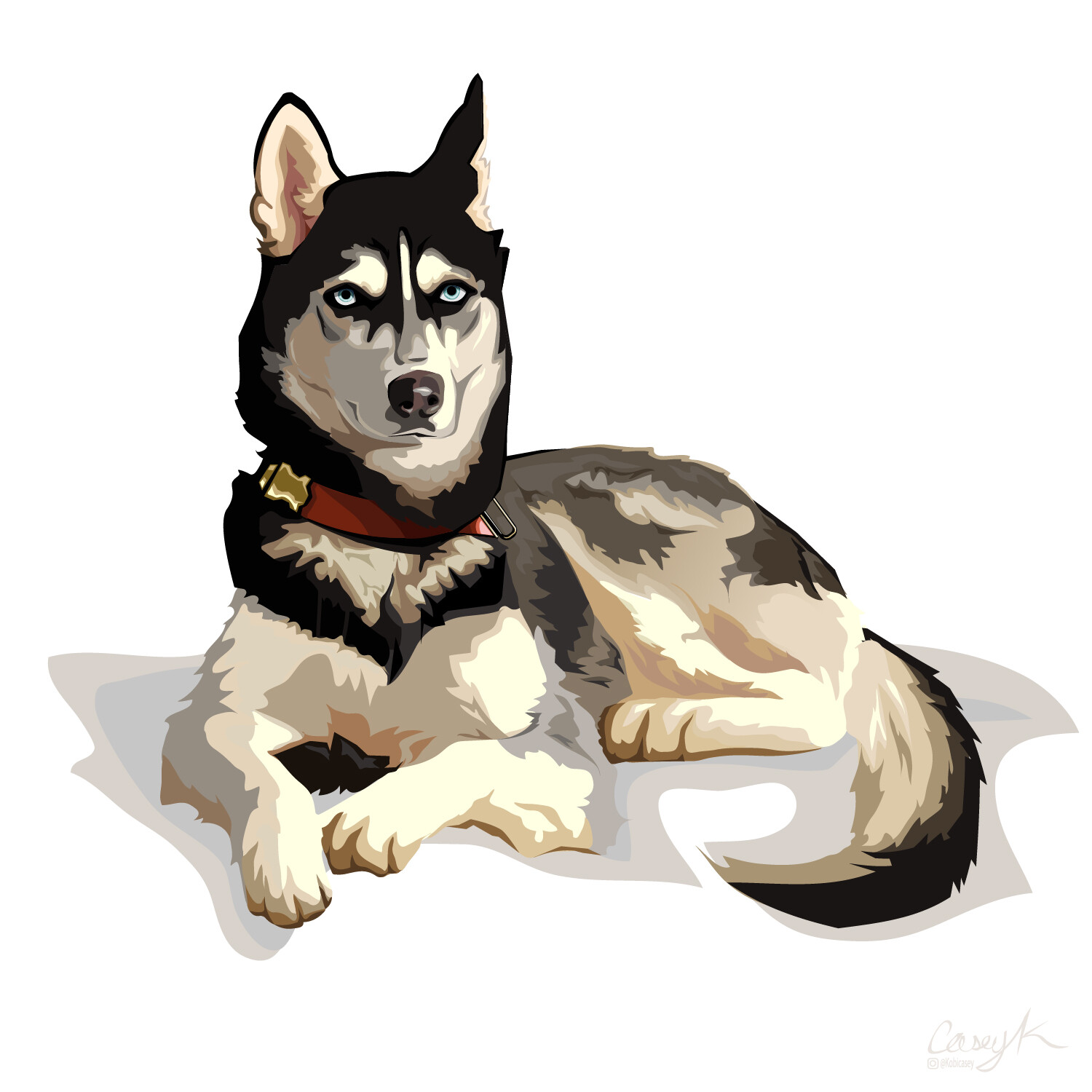 ArtStation - Friend's Husky, Vector