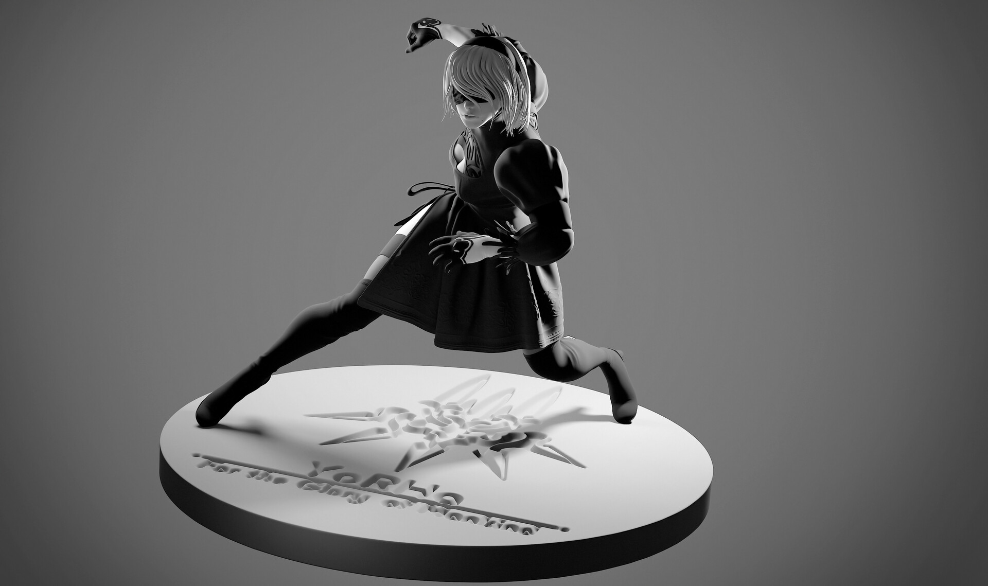 ArtStation - 2B Sculpt Fanart