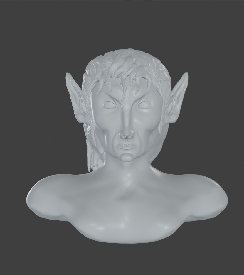 ArtStation - Elf Sculpture