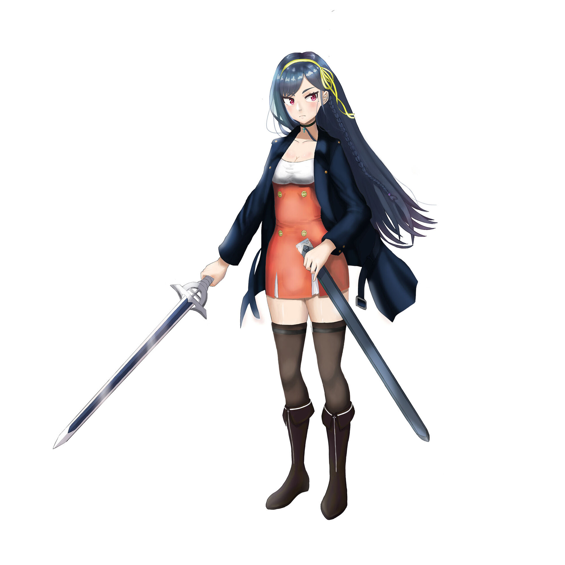 ArtStation - a girl with a sword