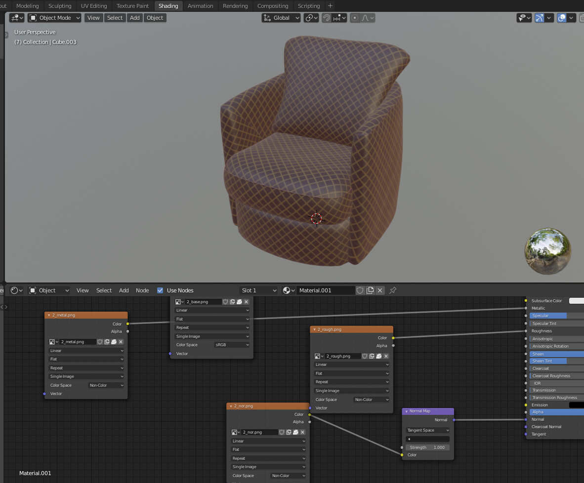 ArtStation - sofa_Blender