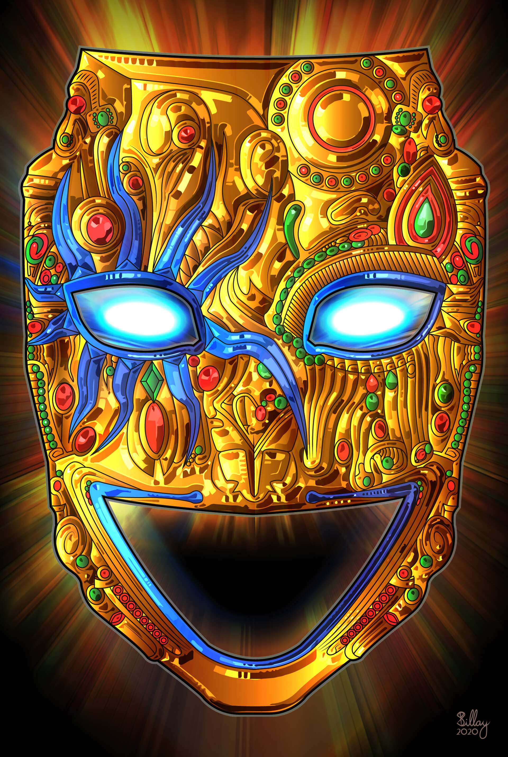 ArtStation - Mask of the Sun Faced