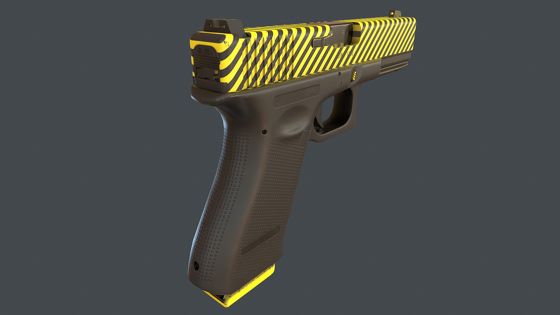 ArtStation - Yellow Glock 17