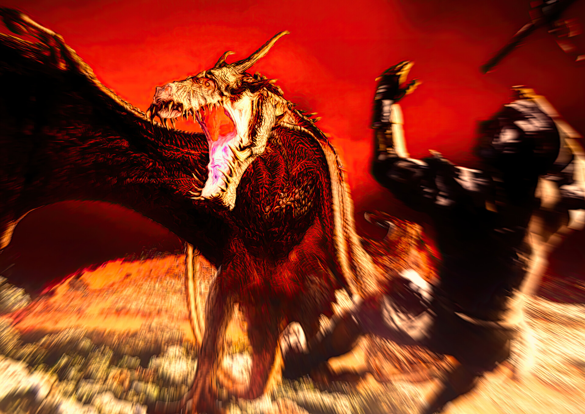 ArtStation - Red drake