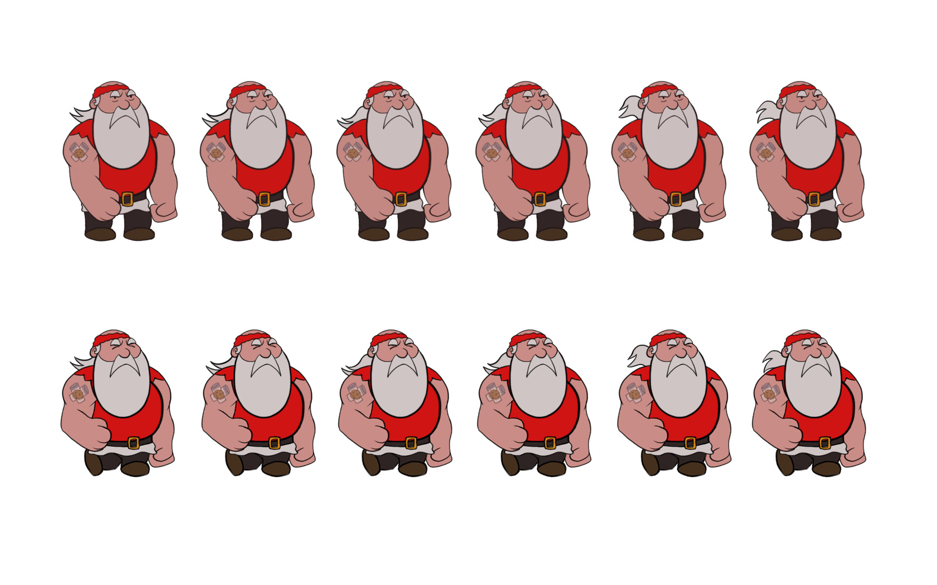 Noah Moschowsky - Santa Game Sprite Assets