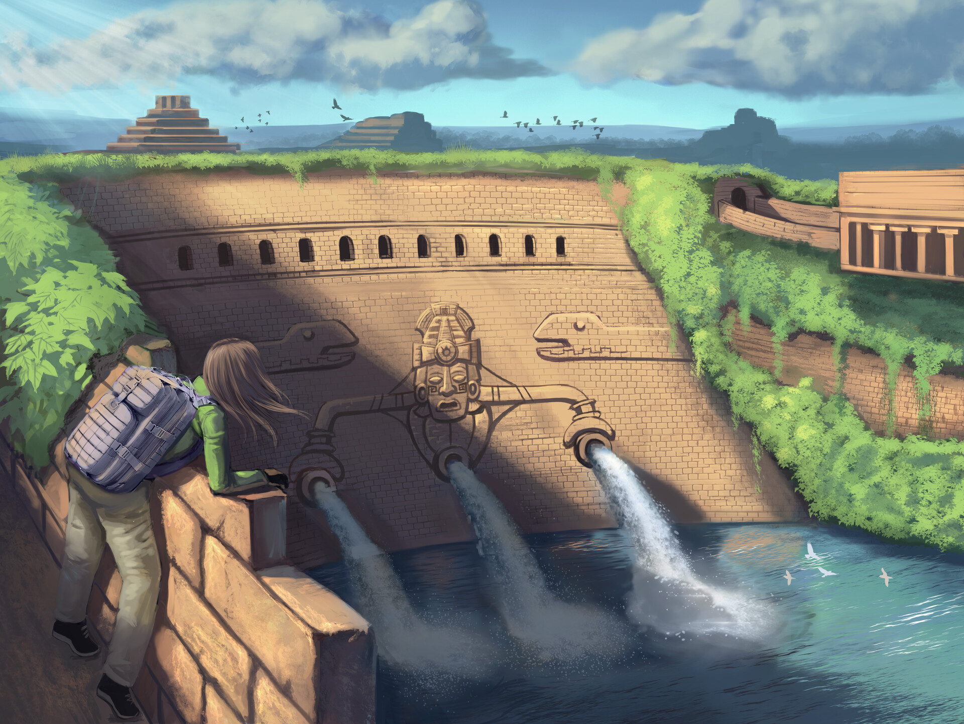 ArtStation - Mayan dam