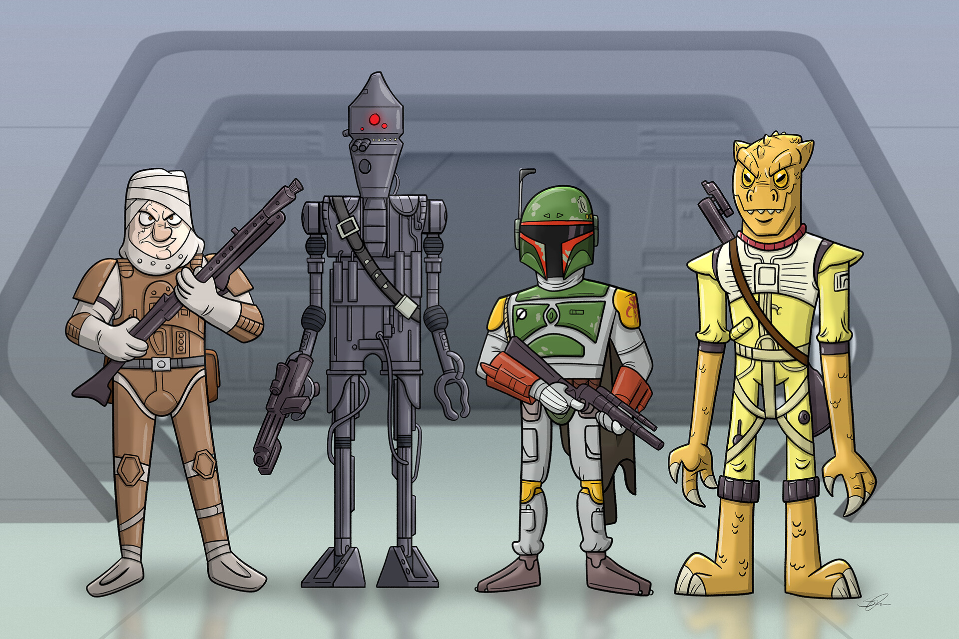 ArtStation - Bounty Hunters