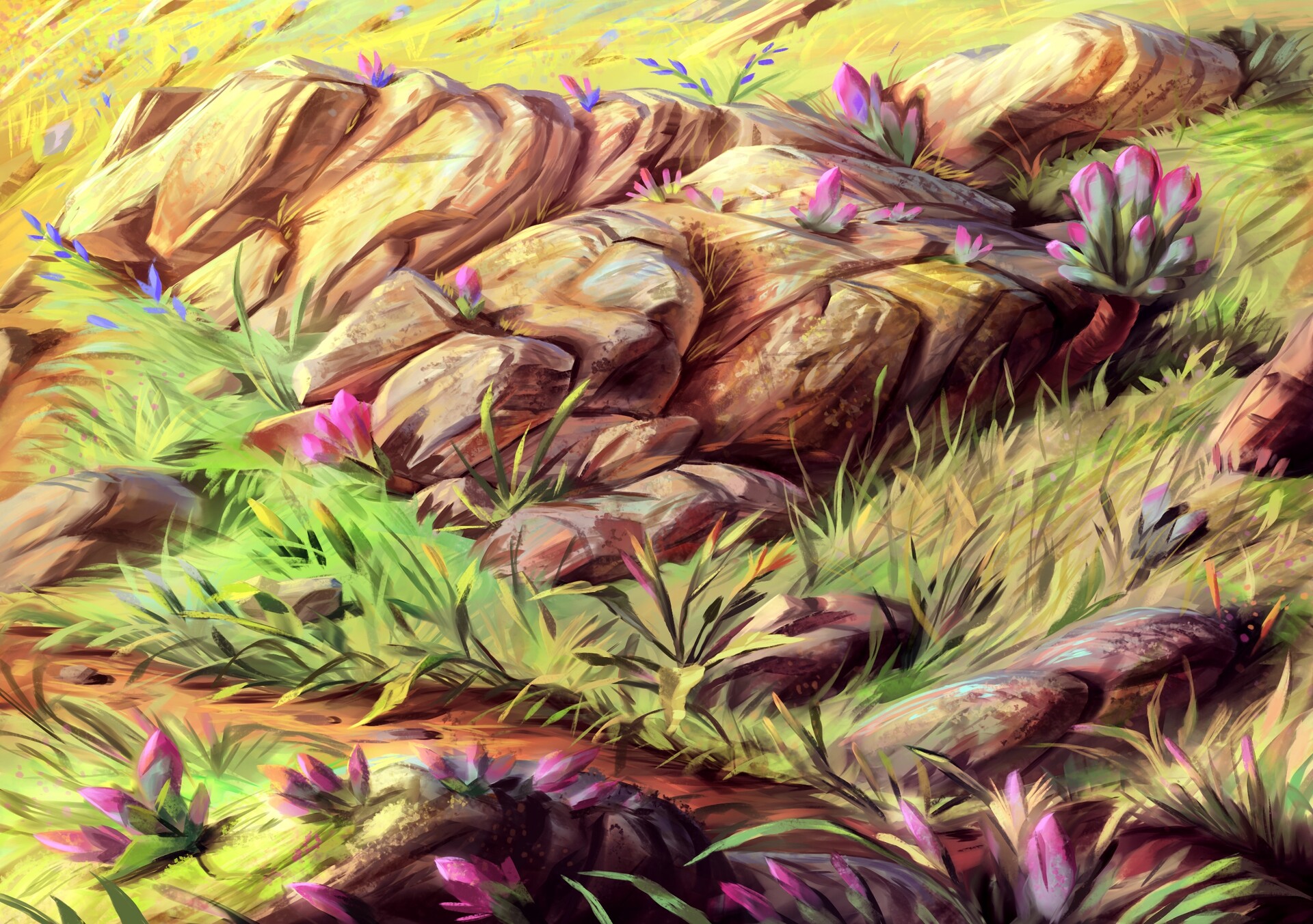 ArtStation - Rock study