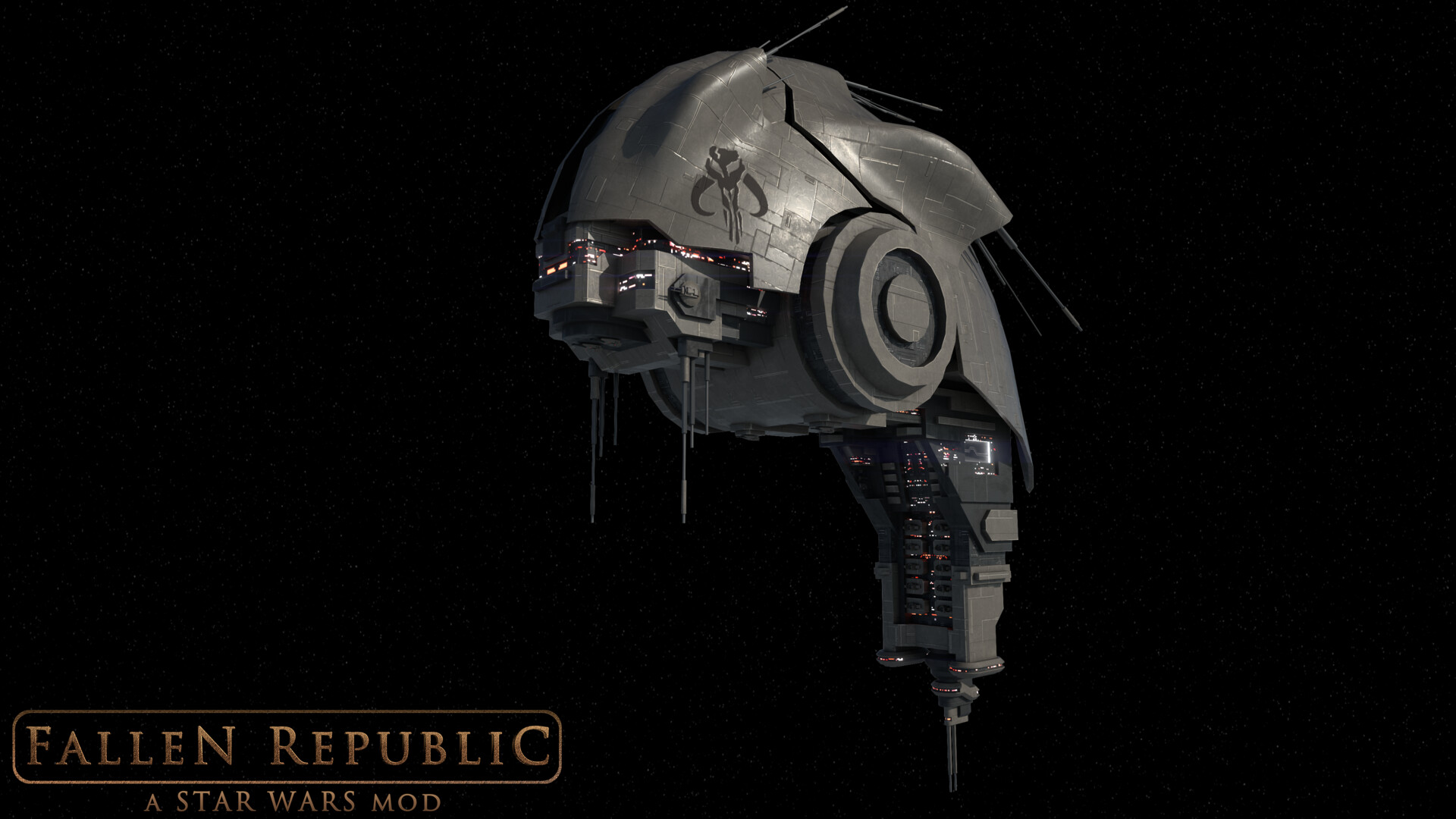 ArtStation - Fallen Republic Mandalorian Kyramund- class Heavy Cruiser