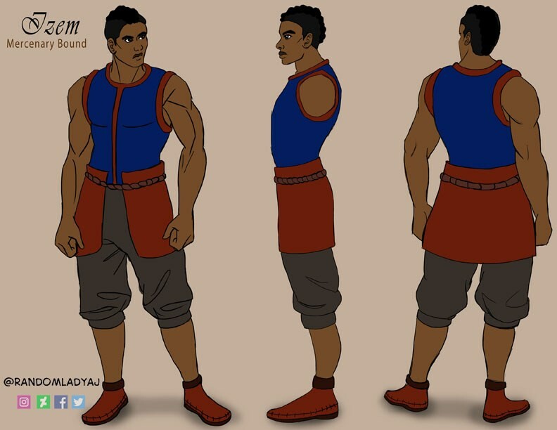 ArtStation - Character Turn Around_OC_Izem