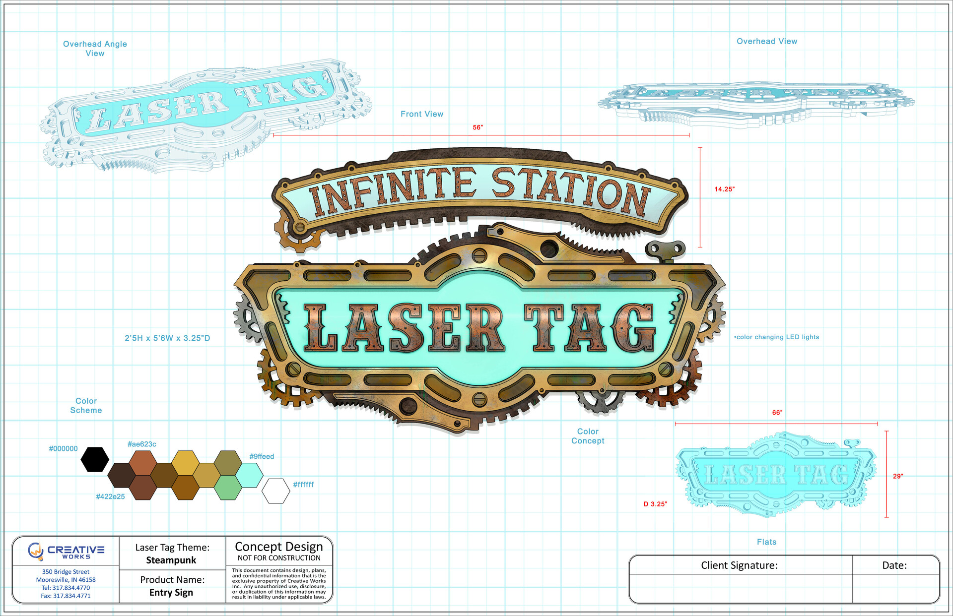 ArtStation - Steam Punk Entry Sign Concept Art