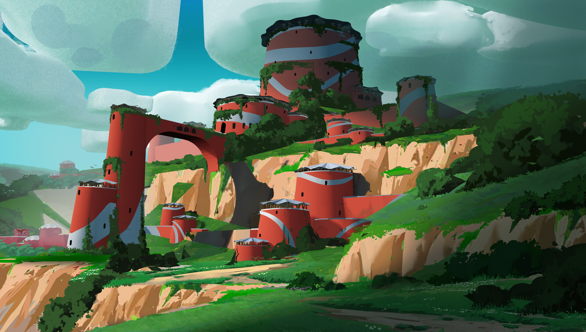 ArtStation - Red city