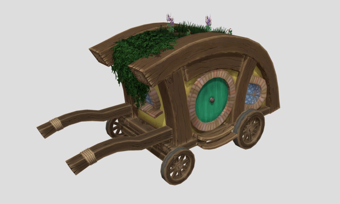 ArtStation - Wagon Model -- Uni Work