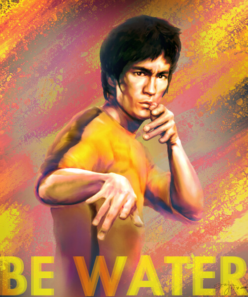 ArtStation - Portrait practice - Bruce Lee