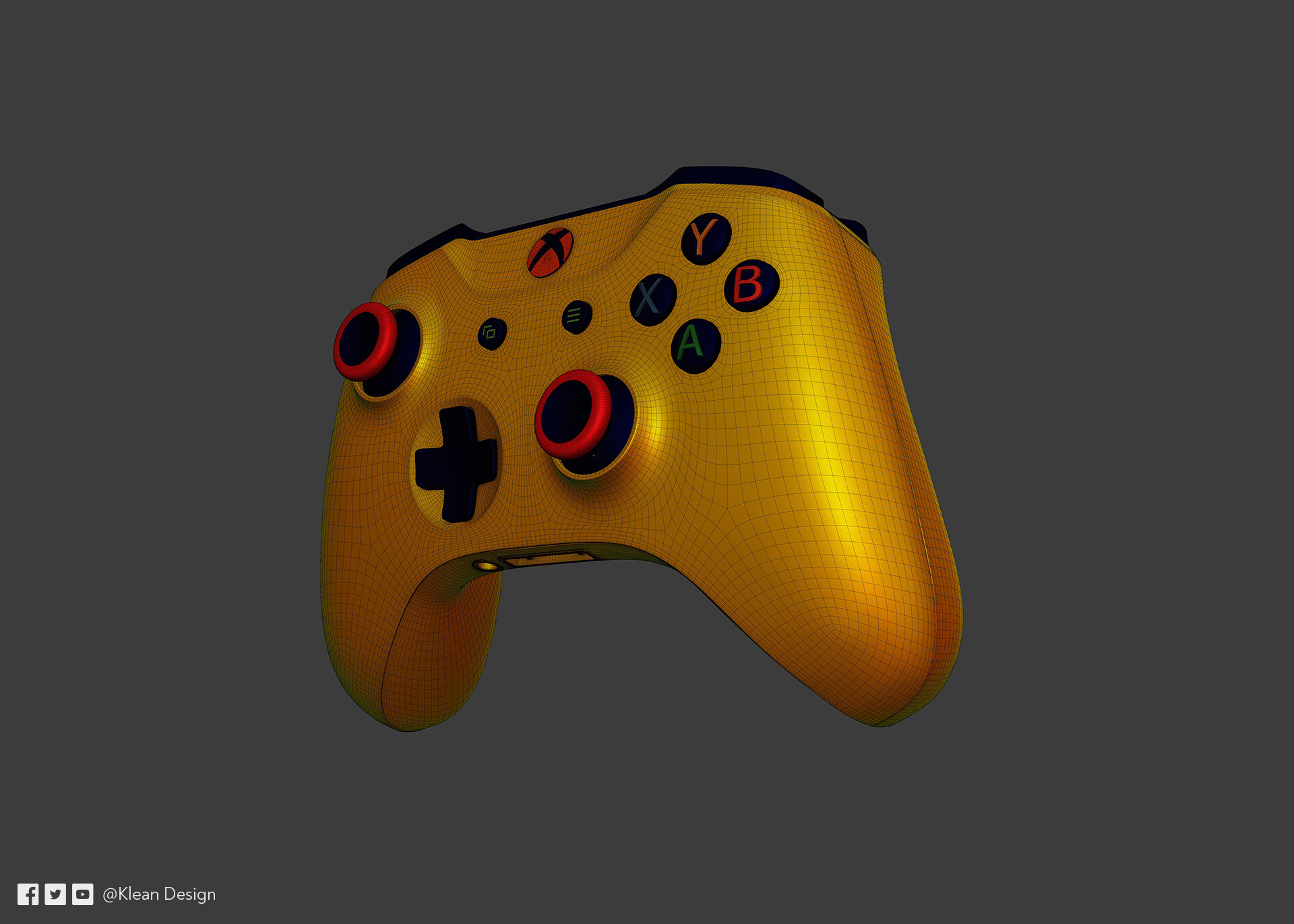goldener xbox one controller