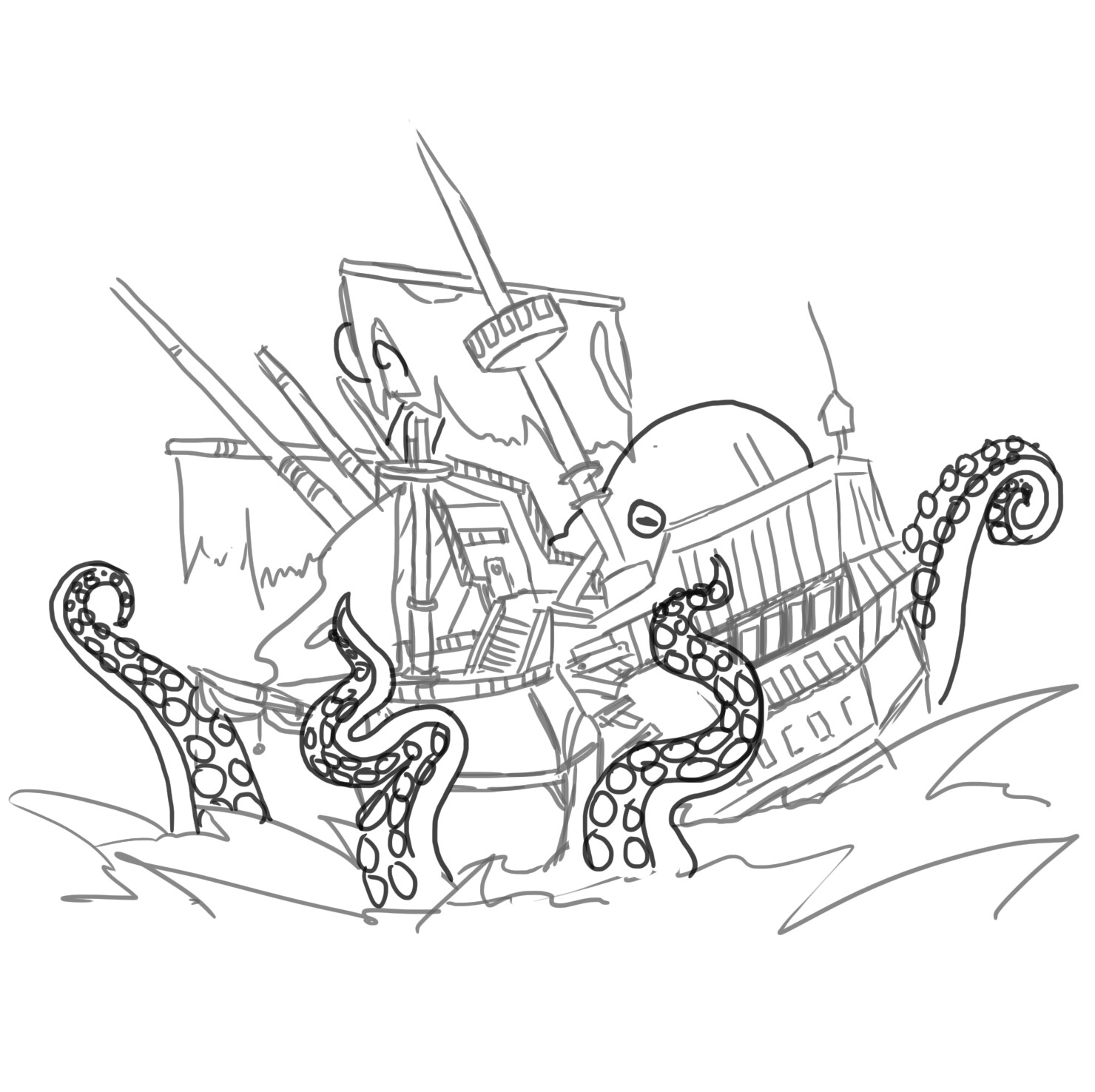 coloring pages of shipwrecked
