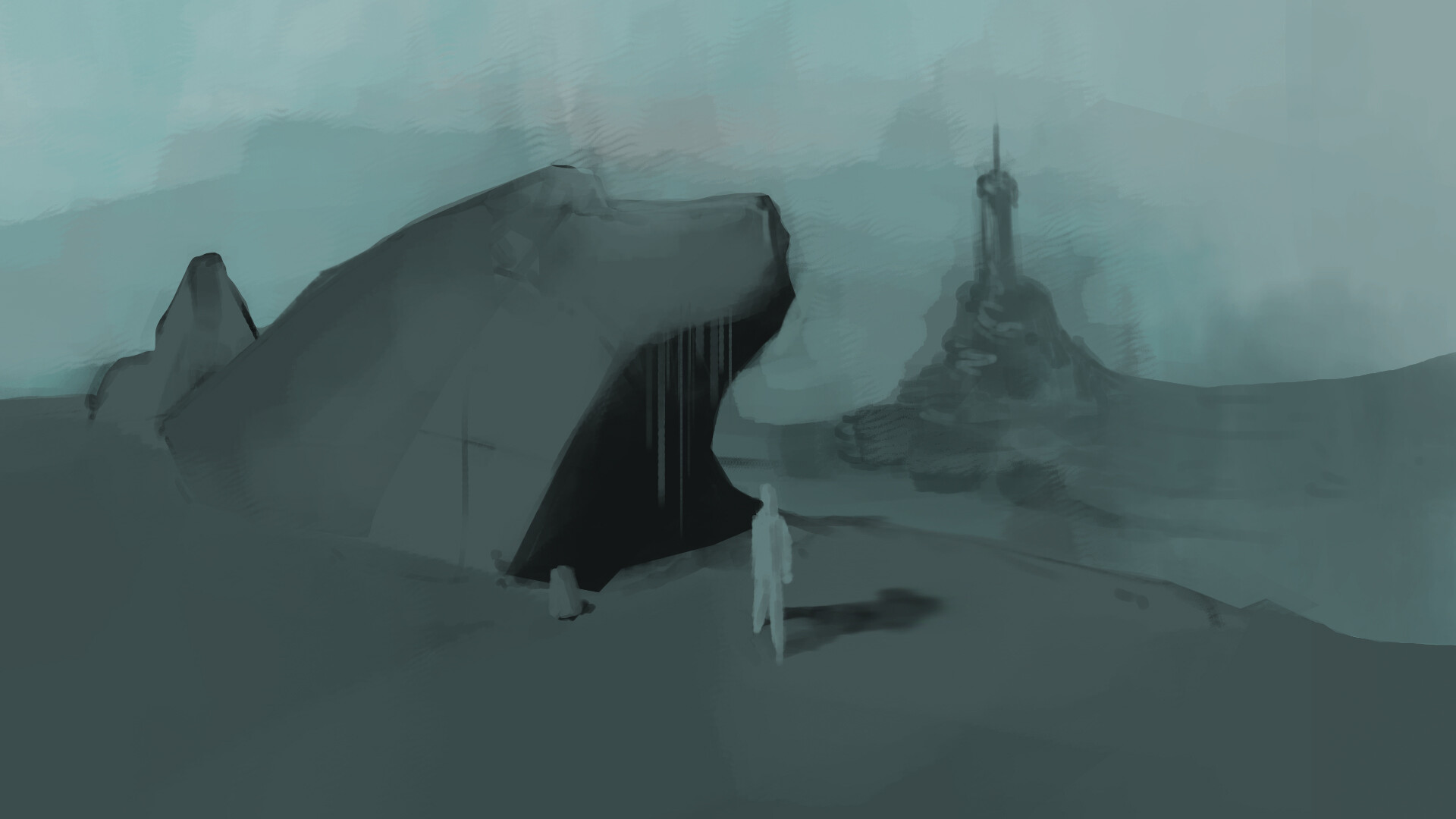 ArtStation - Desolate Landscape concept