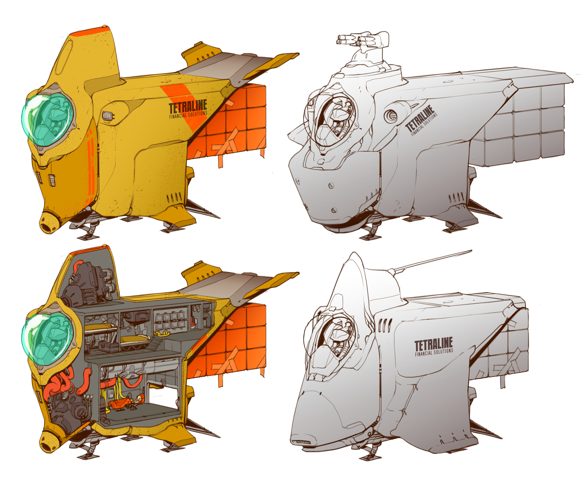 ArtStation - Tetraline Ship 3