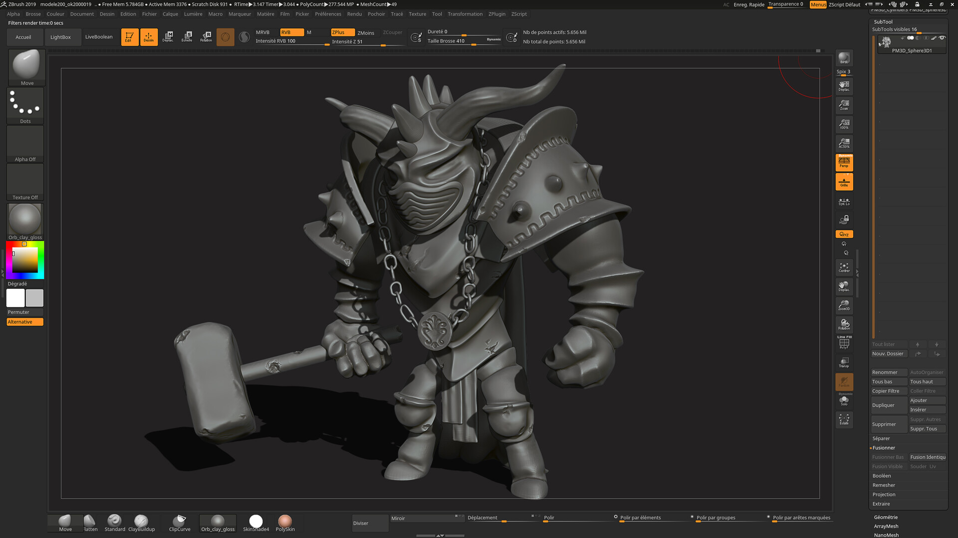 ArtStation - Character sculted with zbrush / keyshot rendering