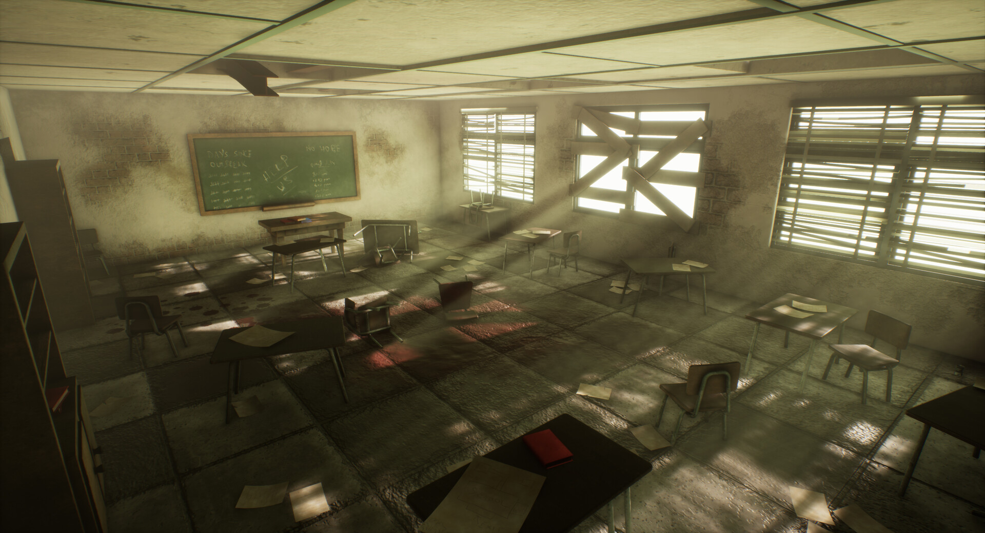 Utkarsh Singh - Abandoned Classroom (Post-Apocalyptic)