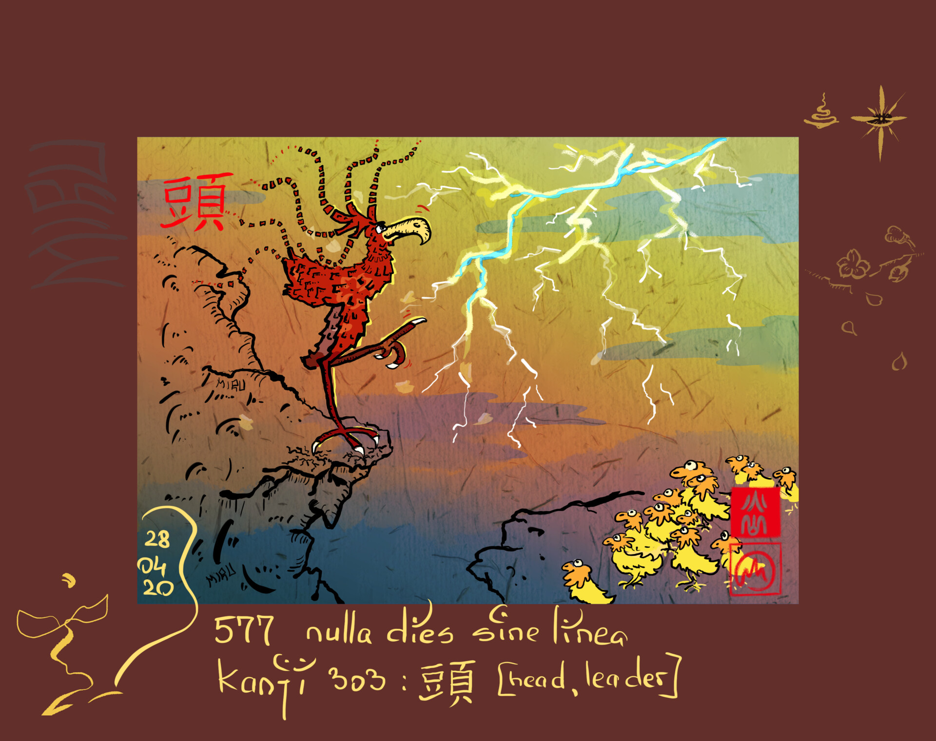 ArtStation - kanji 303: head, leader