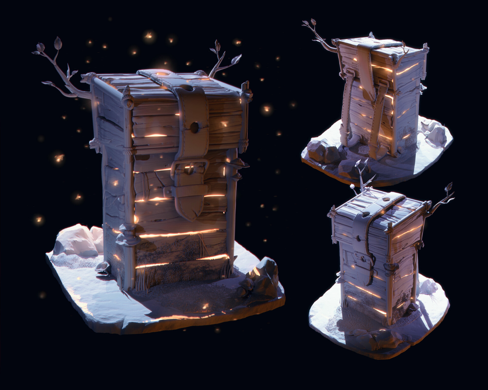 ArtStation - Forest Ranger's backpack