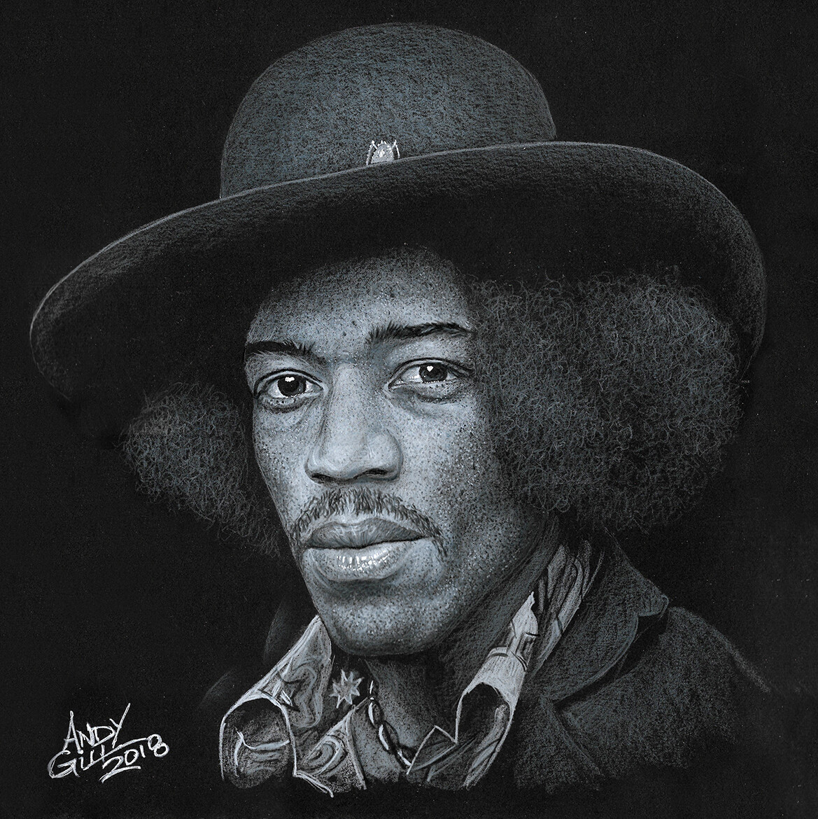 ArtStation - Jimi Hendrix