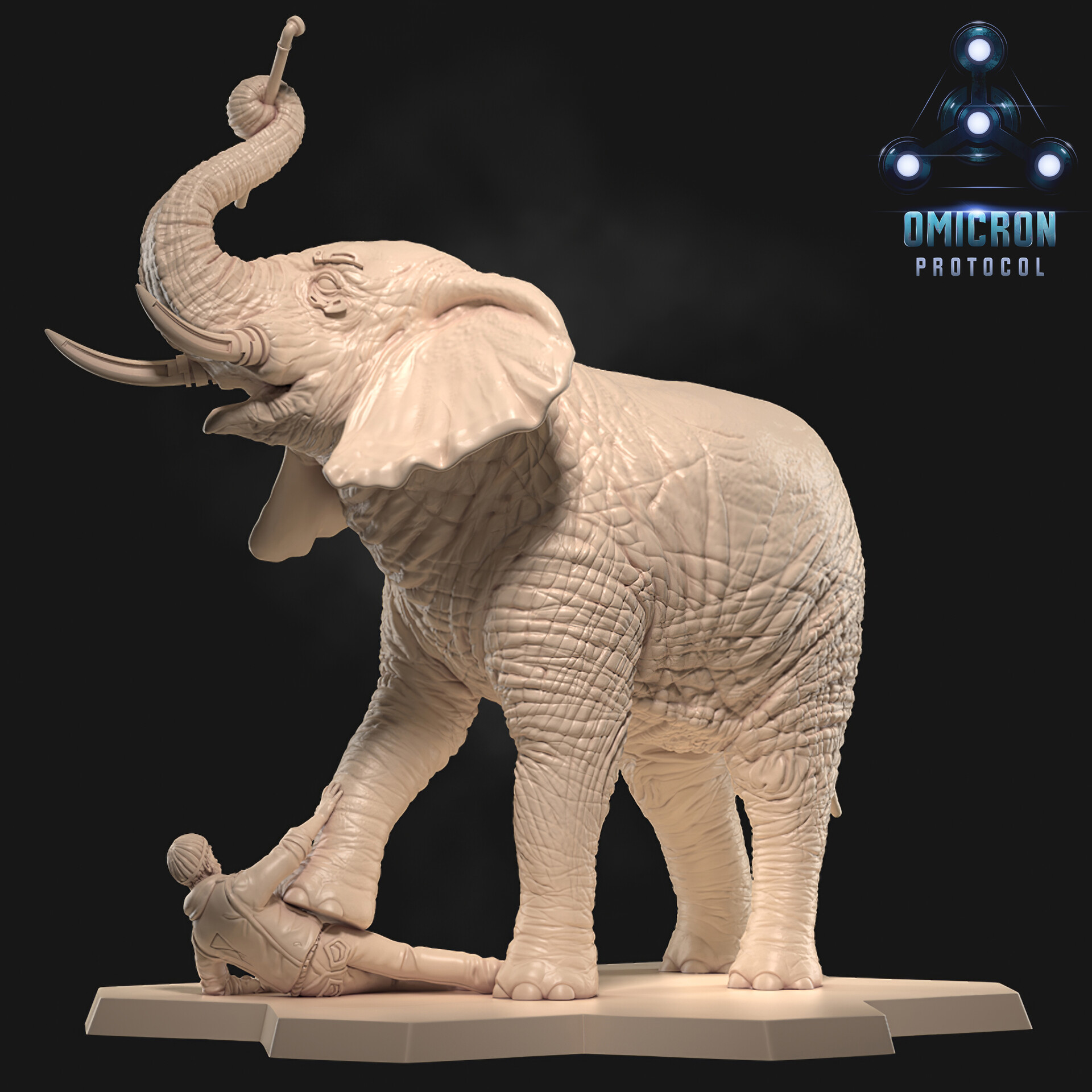 Andrew Martin - Elephant - Miniature -Omicron Protocol