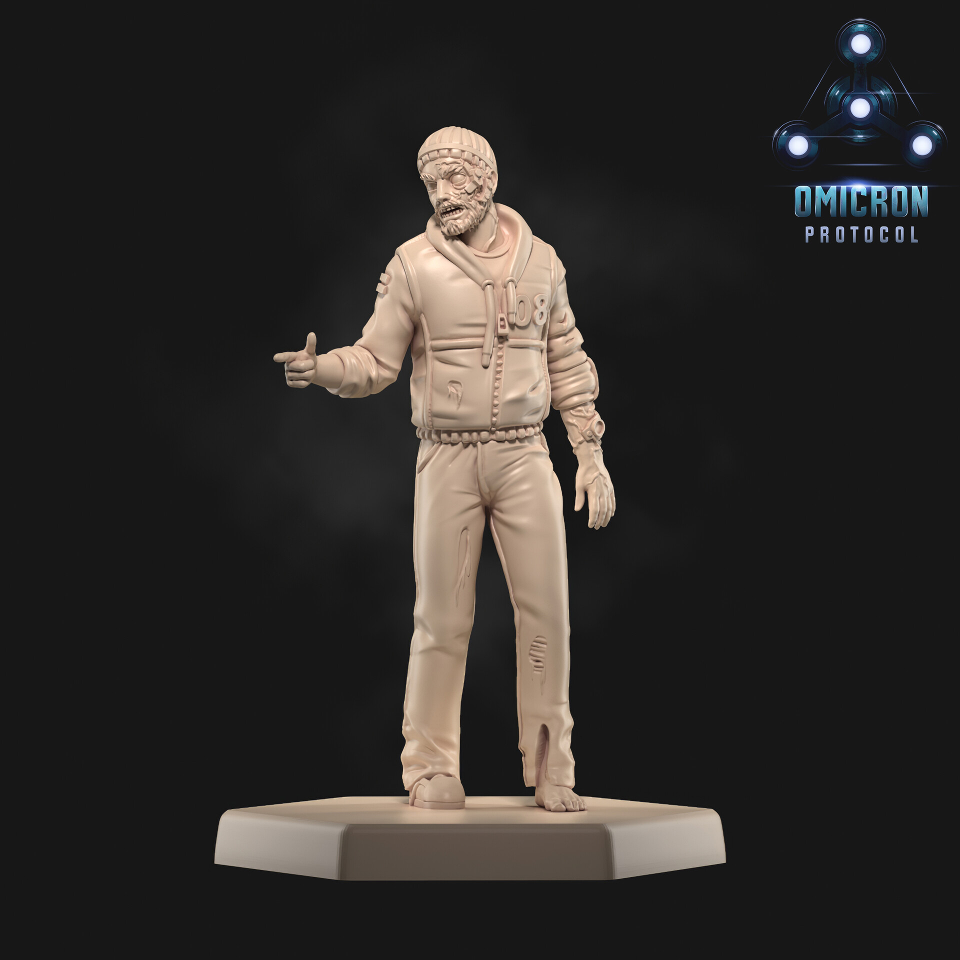 ArtStation - CyMS - Finger Gun - Miniature - Omicron Protocol