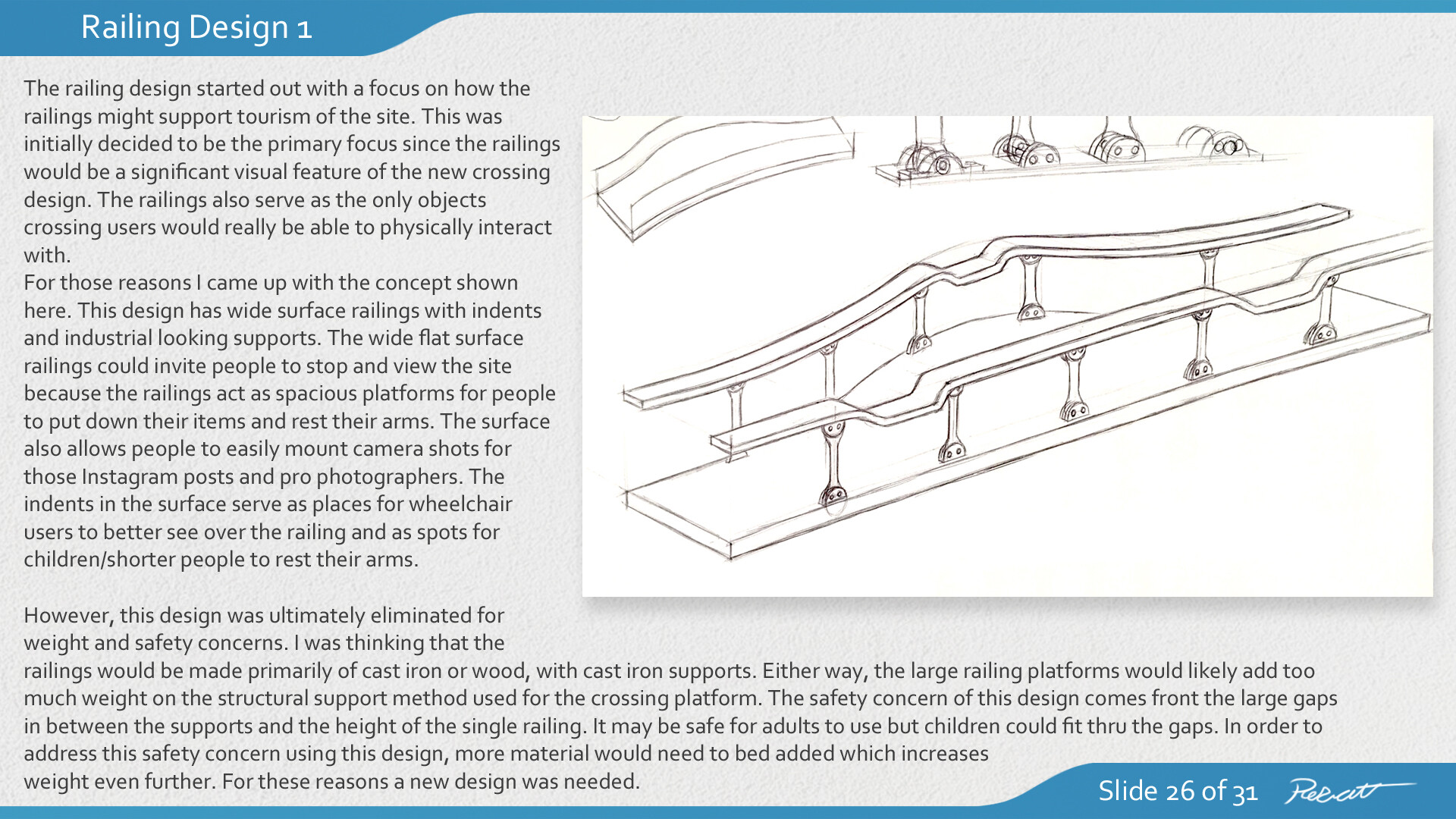 ArtStation - Railing design 1 - Canal crossing project