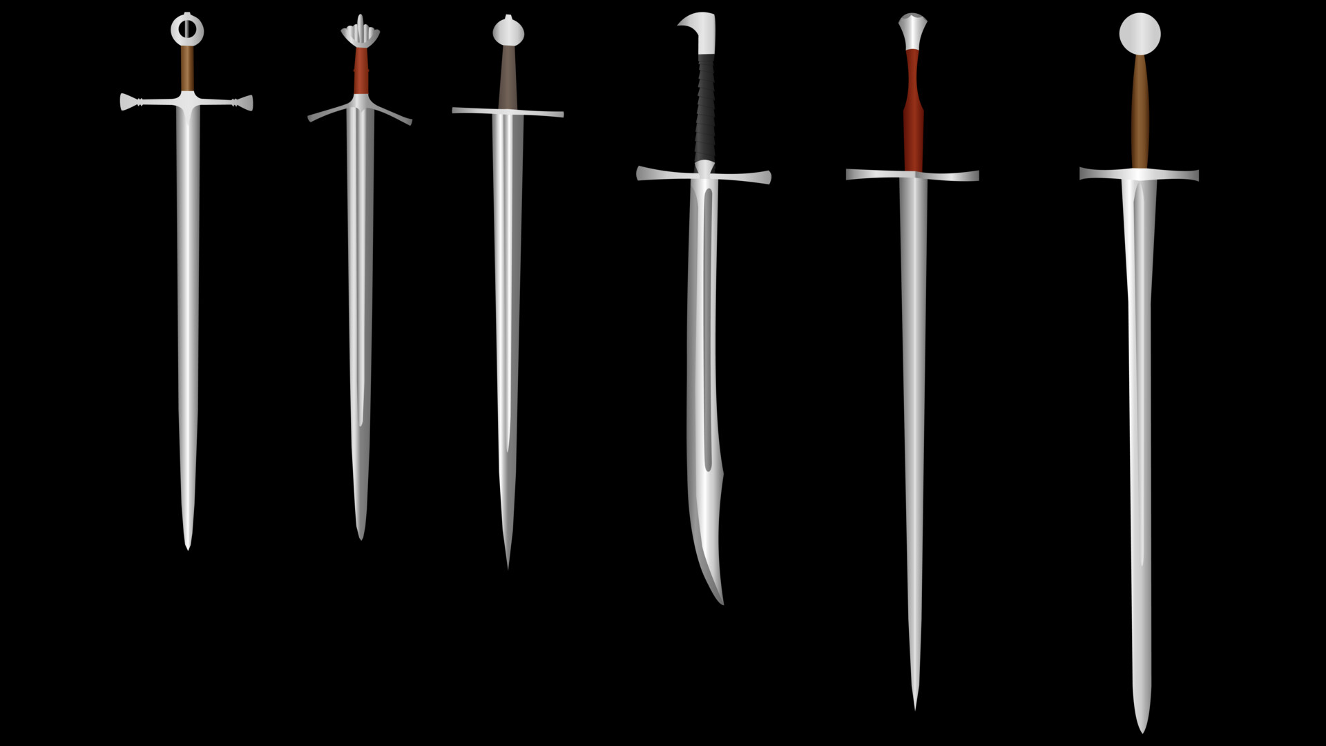 ArtStation - 2D swords and polearms