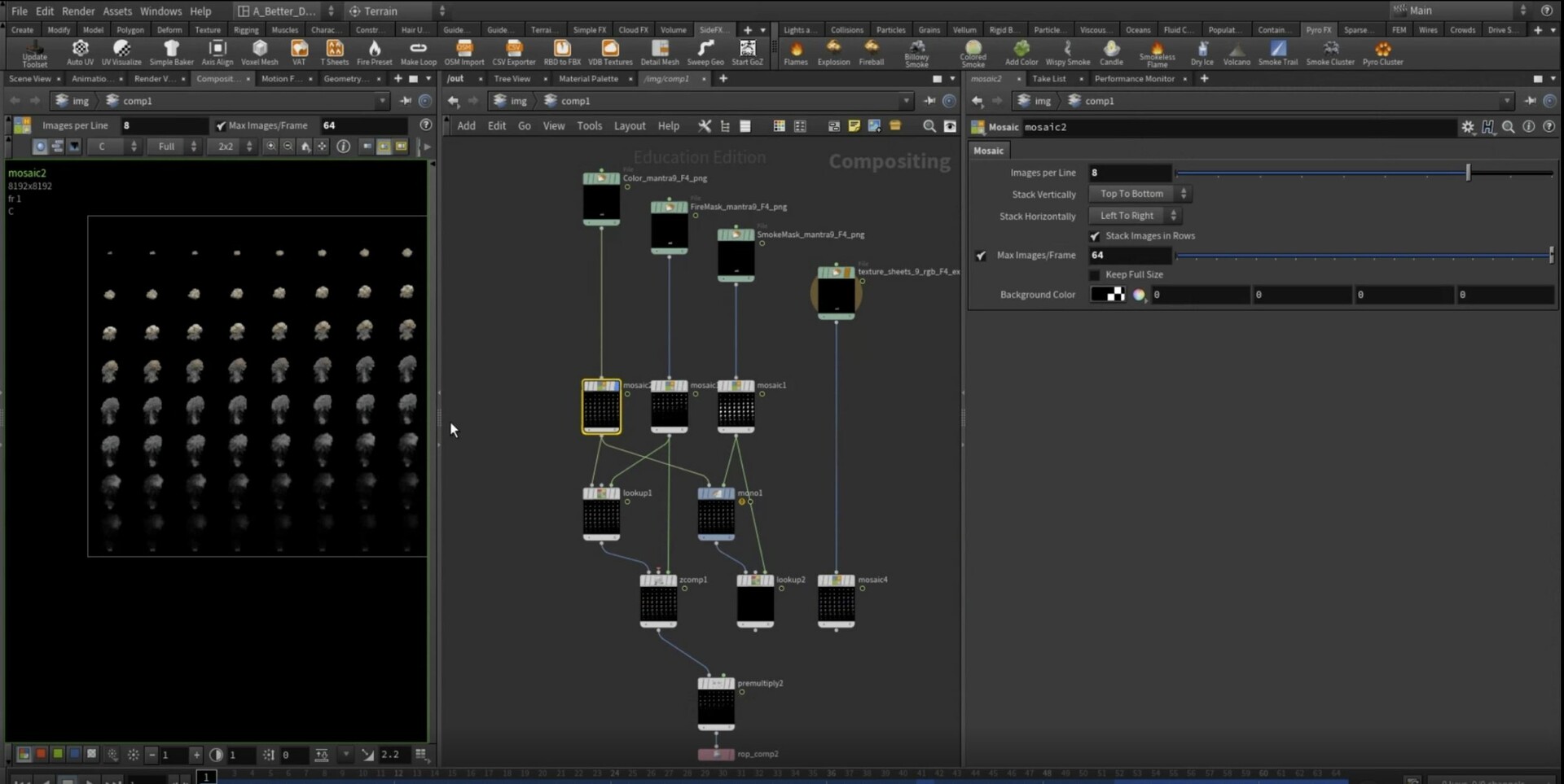 Branden Craghead 3D Artist - Houdini Motion Vector Explosion in Unreal 4