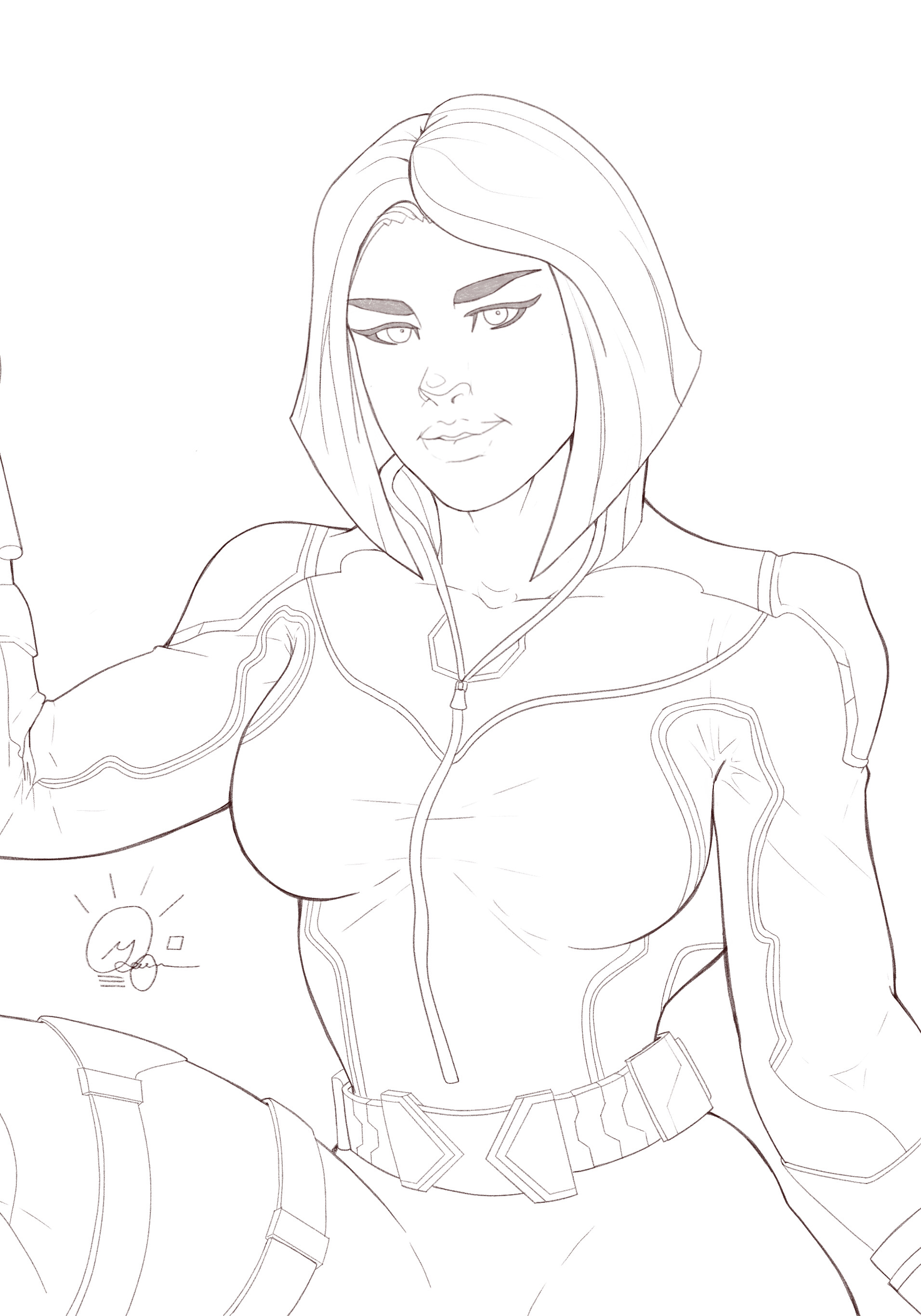 coloring pages of black widow