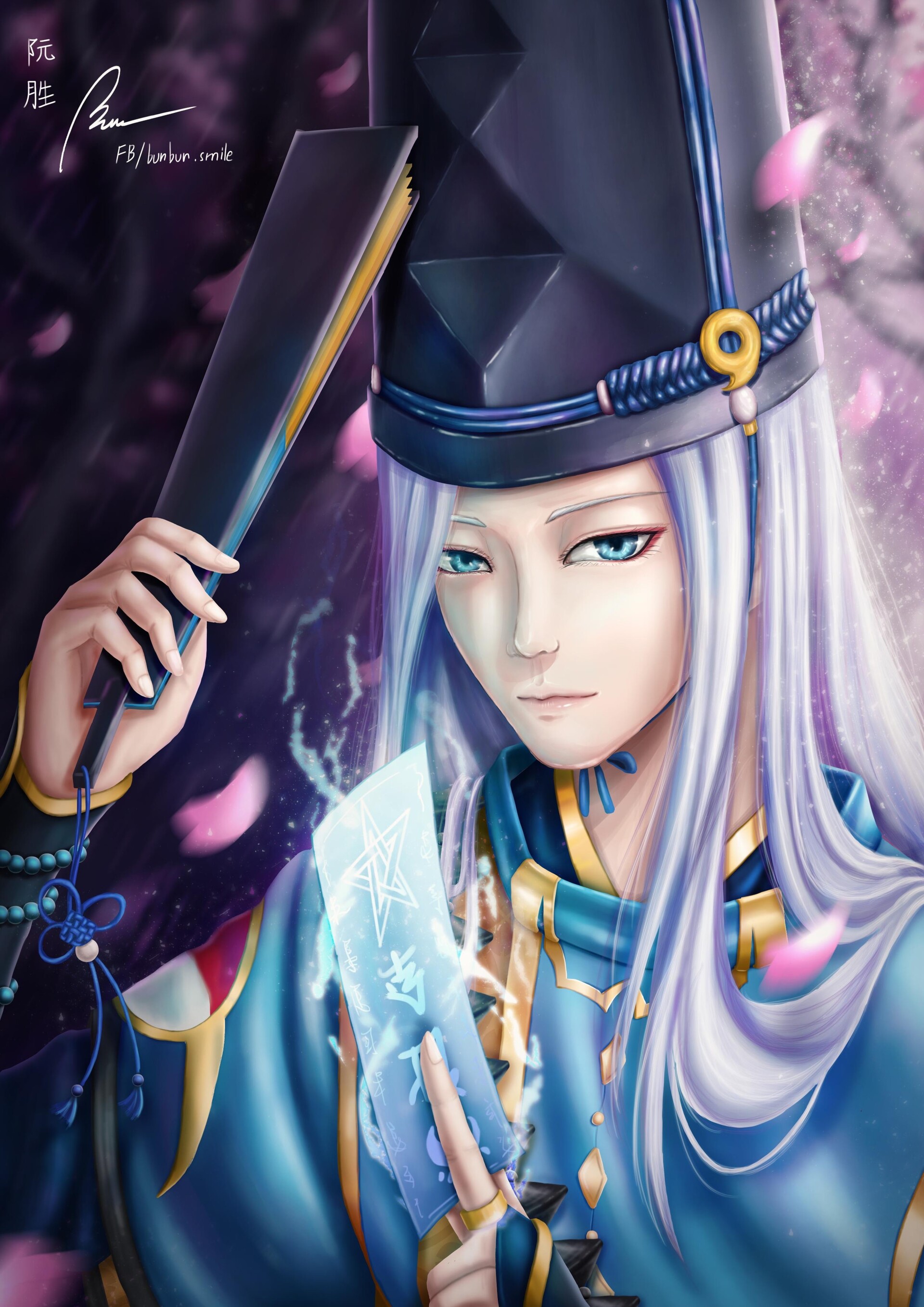 ArtStation - Abe no Seimei fanart