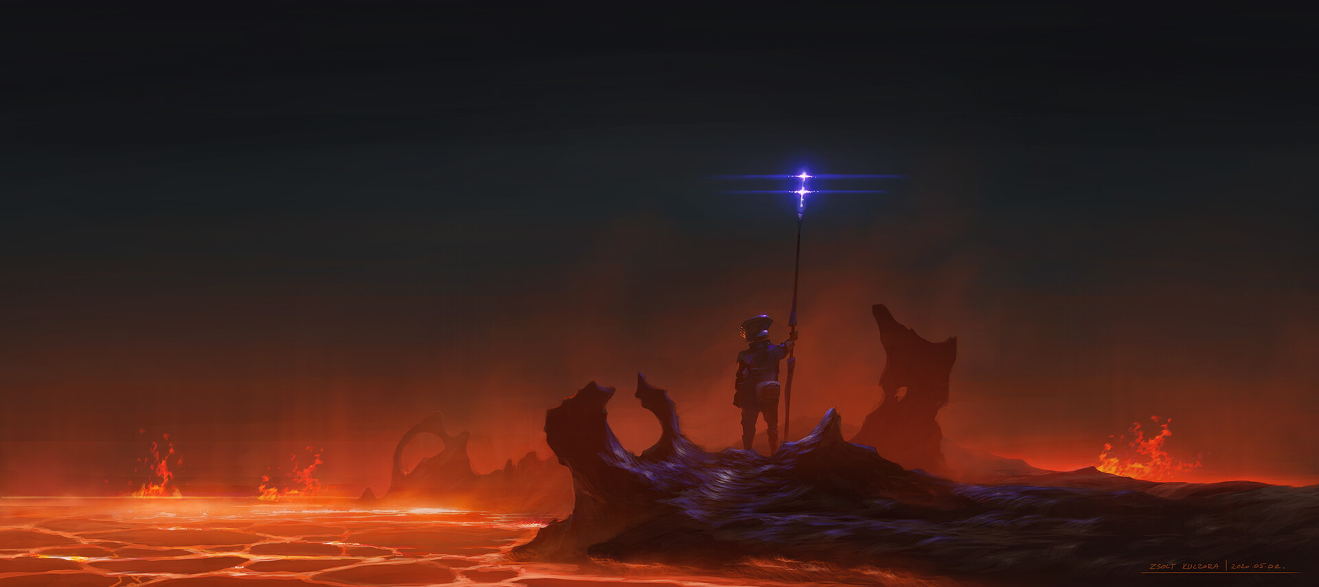 ArtStation - Lava lake