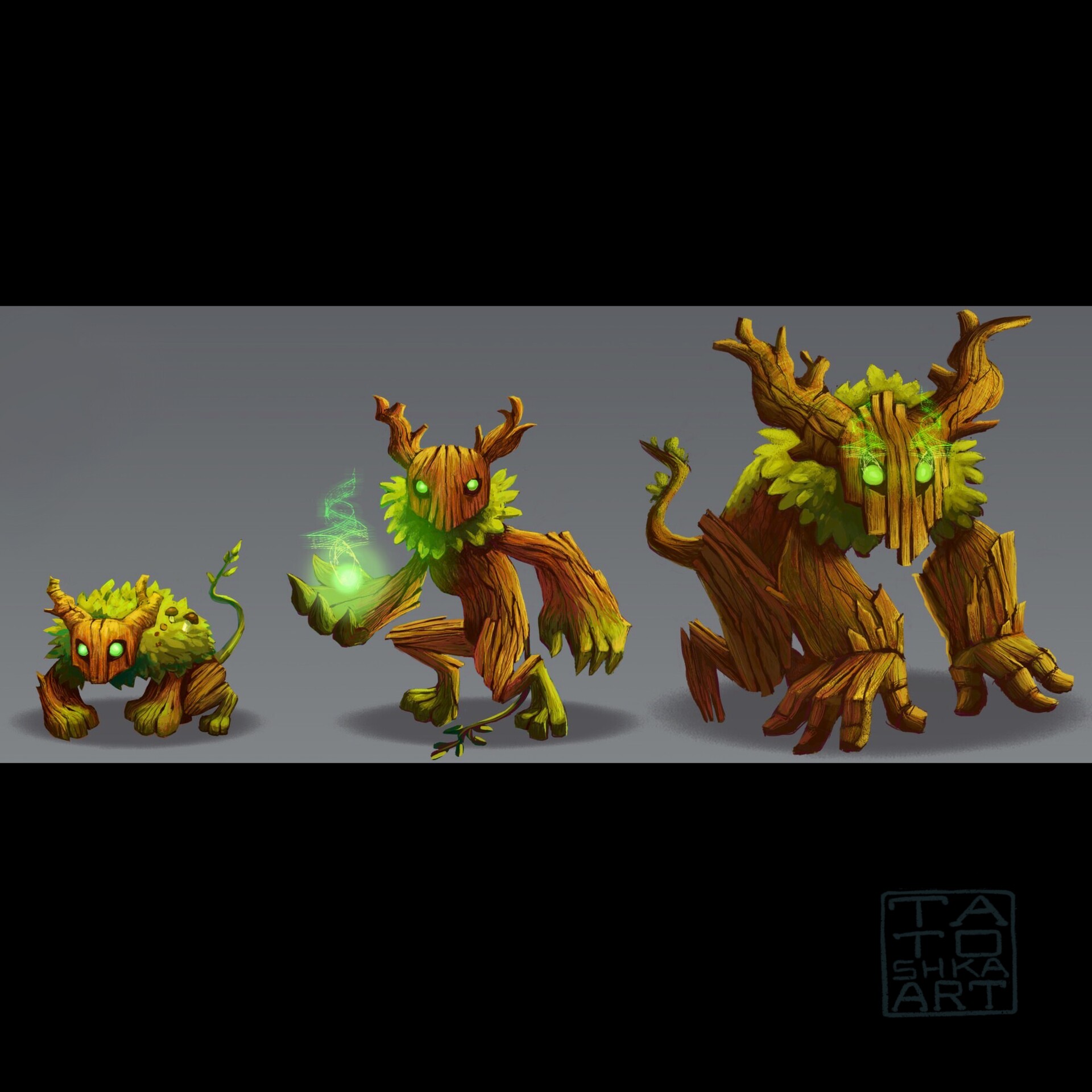 ArtStation - tree monsters