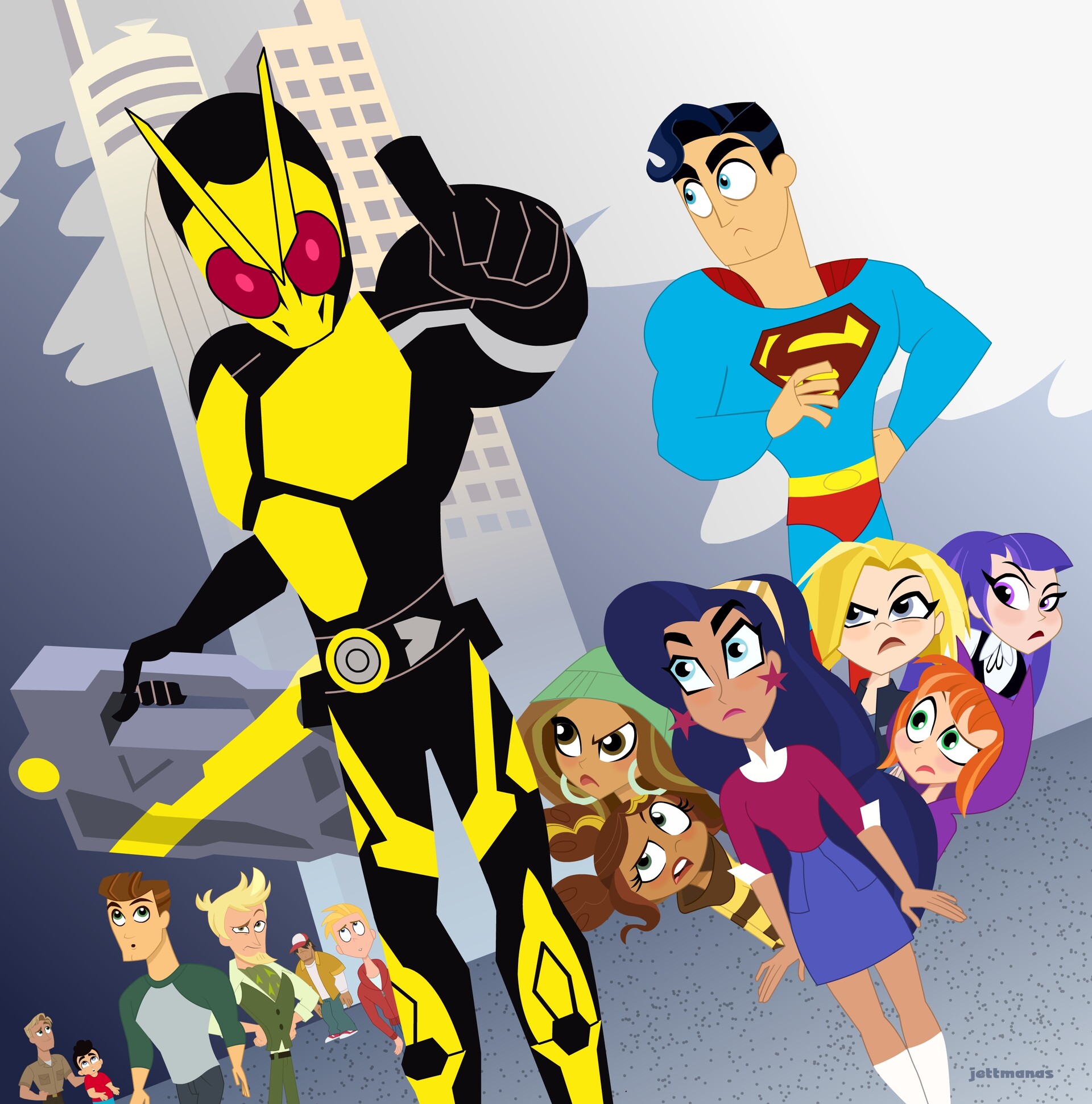 ArtStation - Zero-One/DC Super Hero Girls Crossover