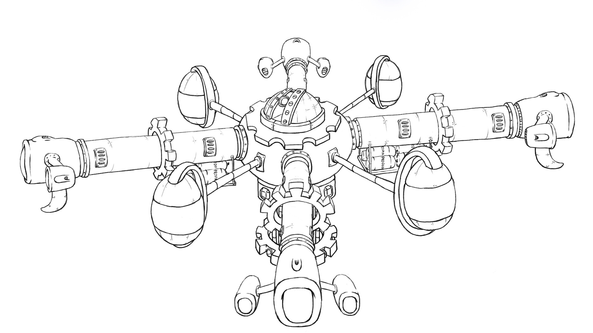 ArtStation - Steampunk Space Station