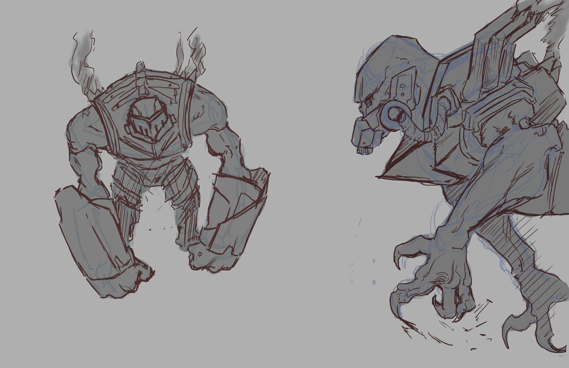 Emma Lowry - Concept Art - Bulkhead tower defense game