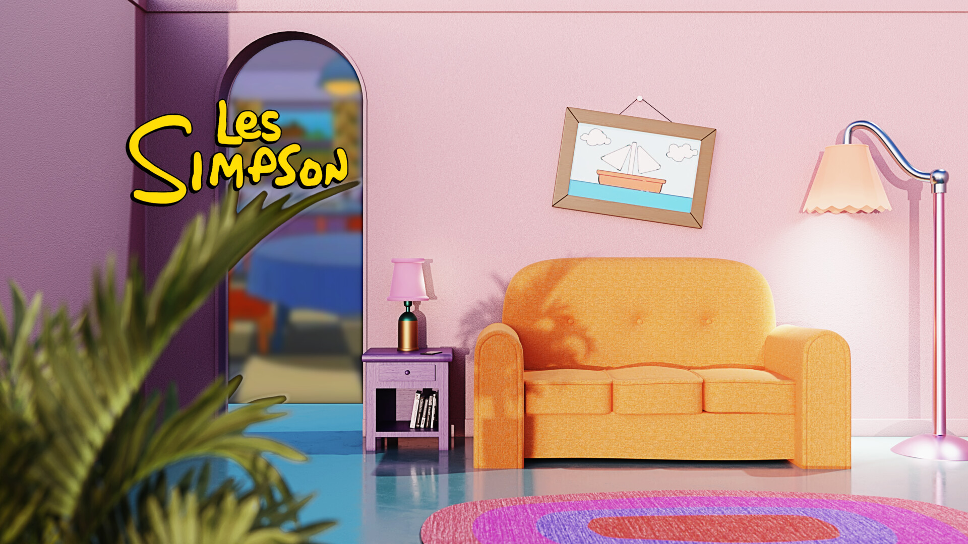 ArtStation - Simpson's Living Room