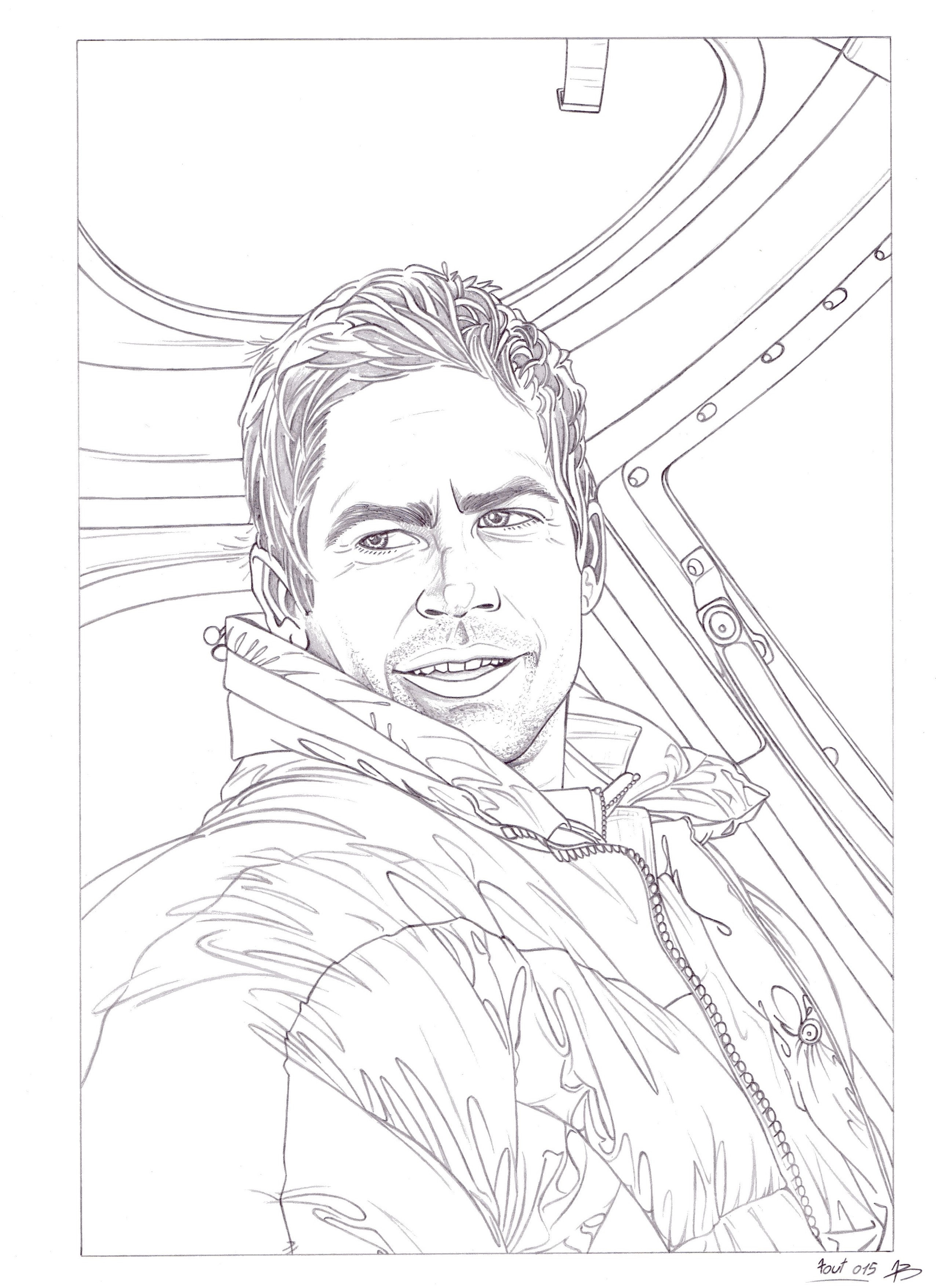 paul walker coloring pages