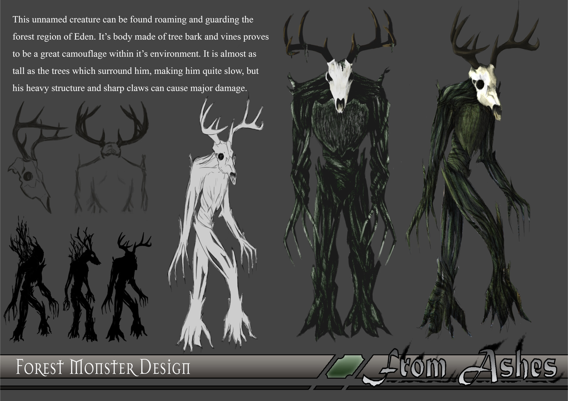 ArtStation - Monster Design Process