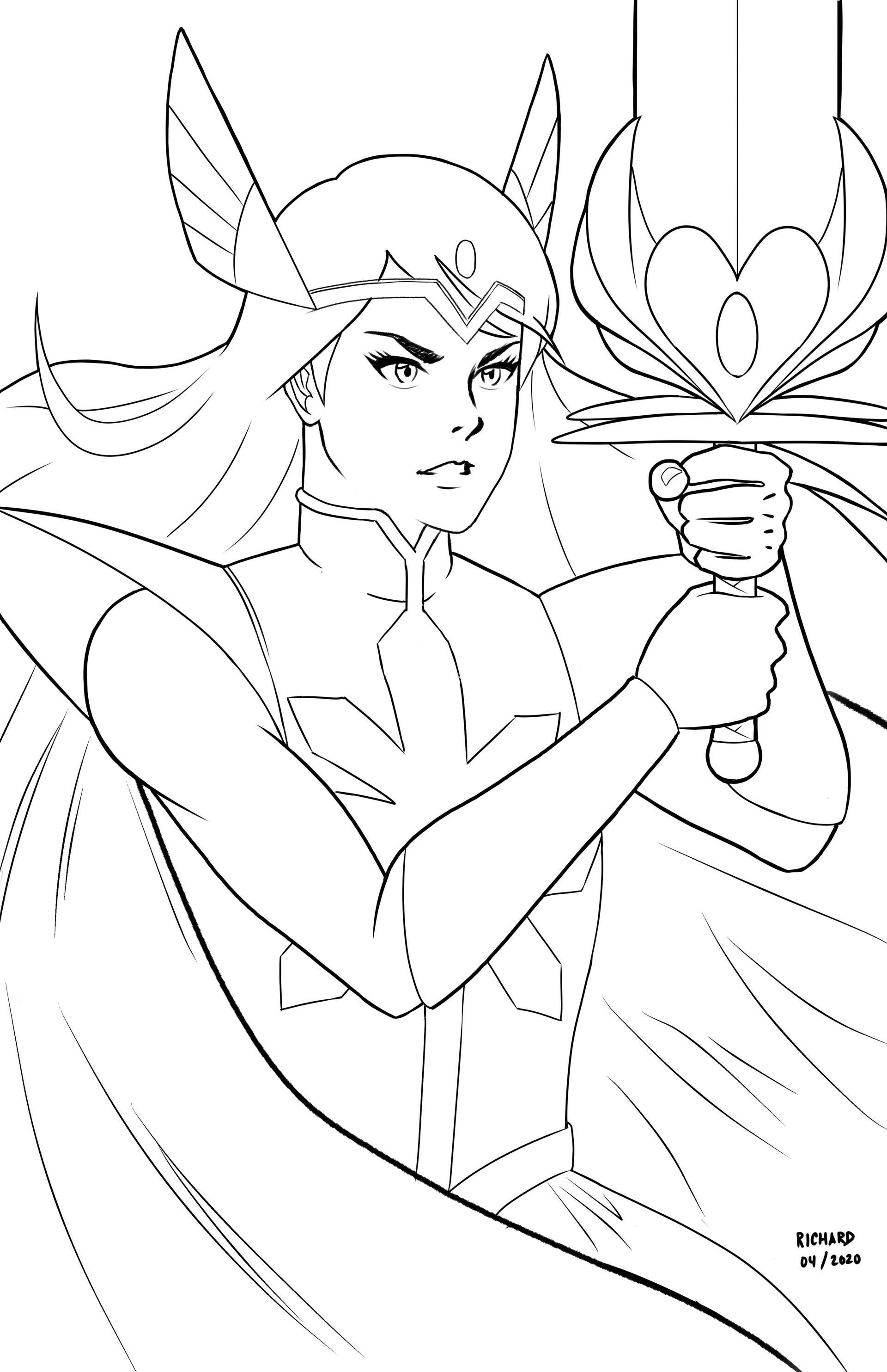 she ra princess of power coloring pages