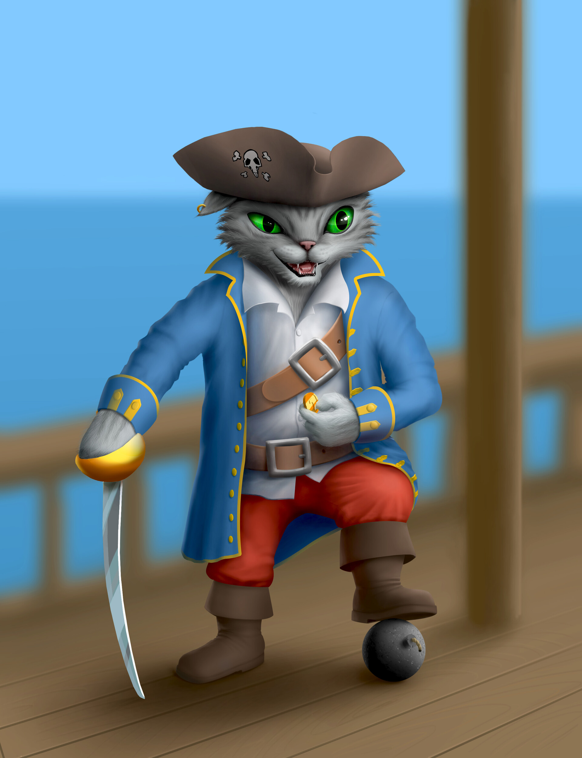 ArtStation - Cat pirate