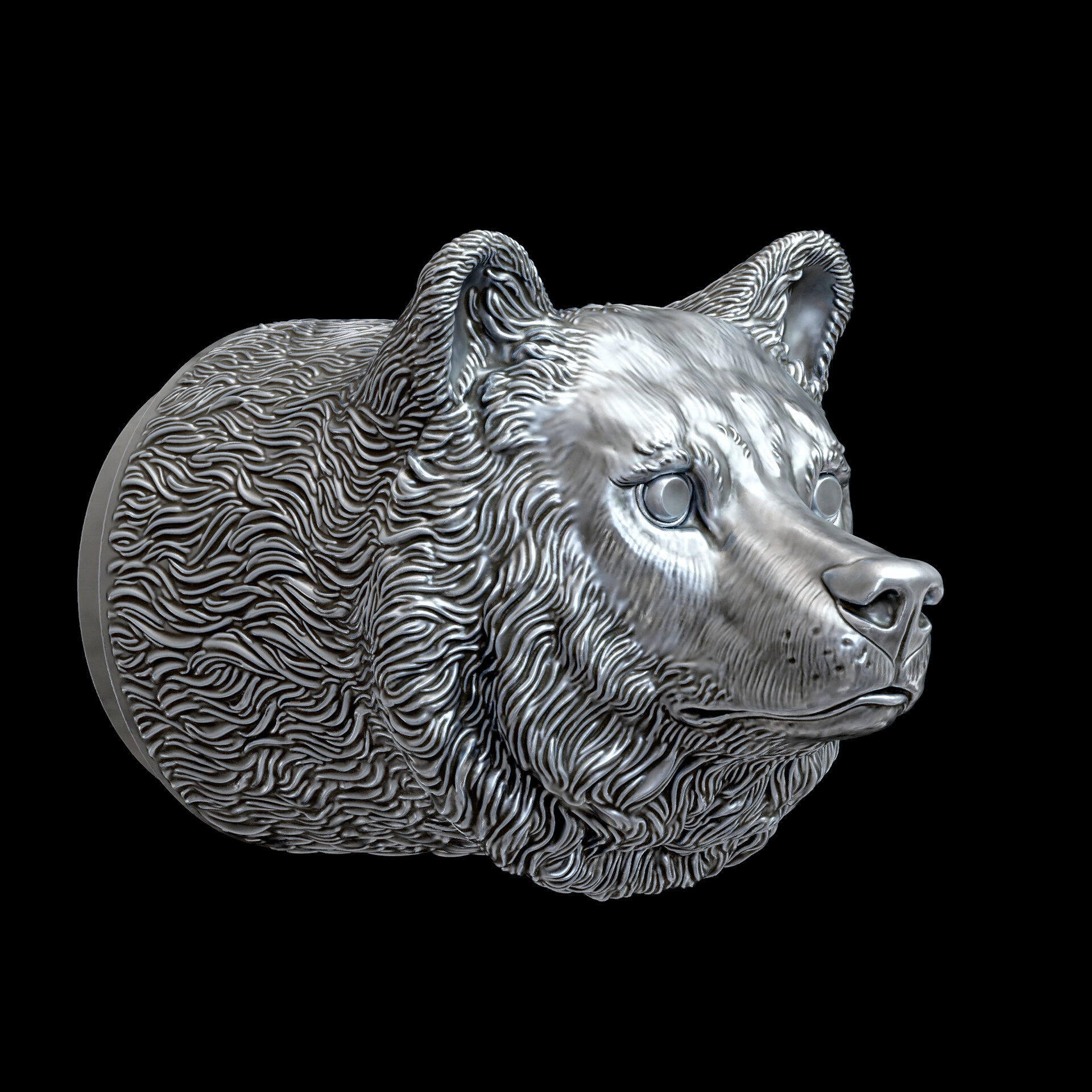 ArtStation - Bear head.