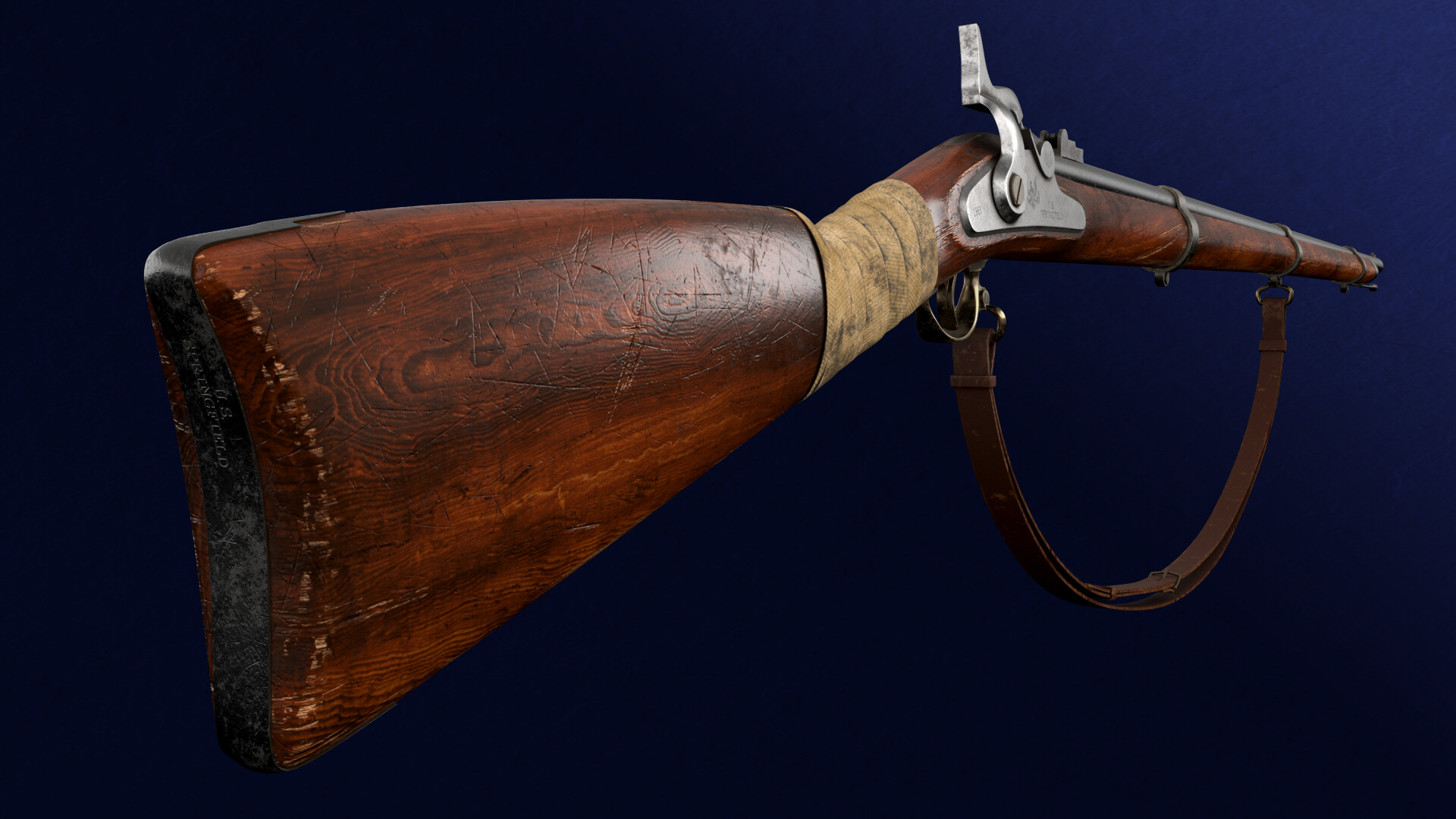 ArtStation - springfield 1863 rifle