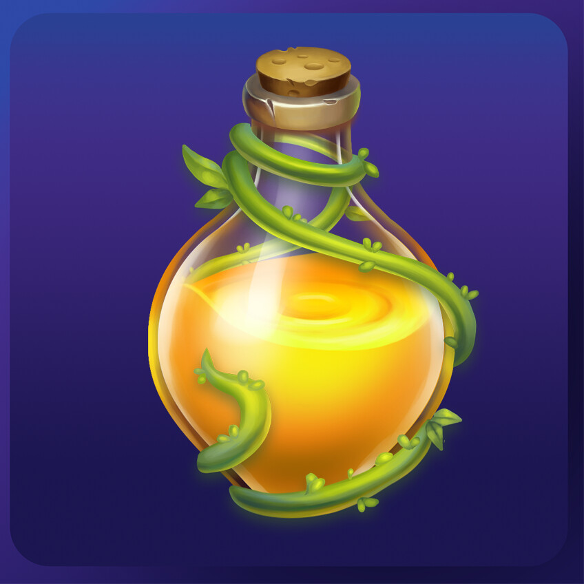 ArtStation - Game object - Yellow potion for Getta Gaming