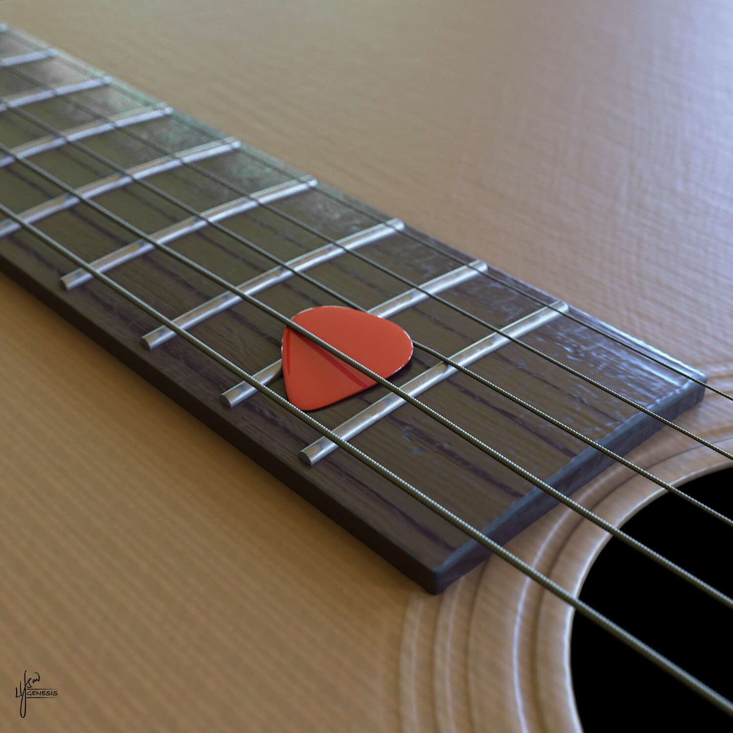 ArtStation - Guitar Plectrum