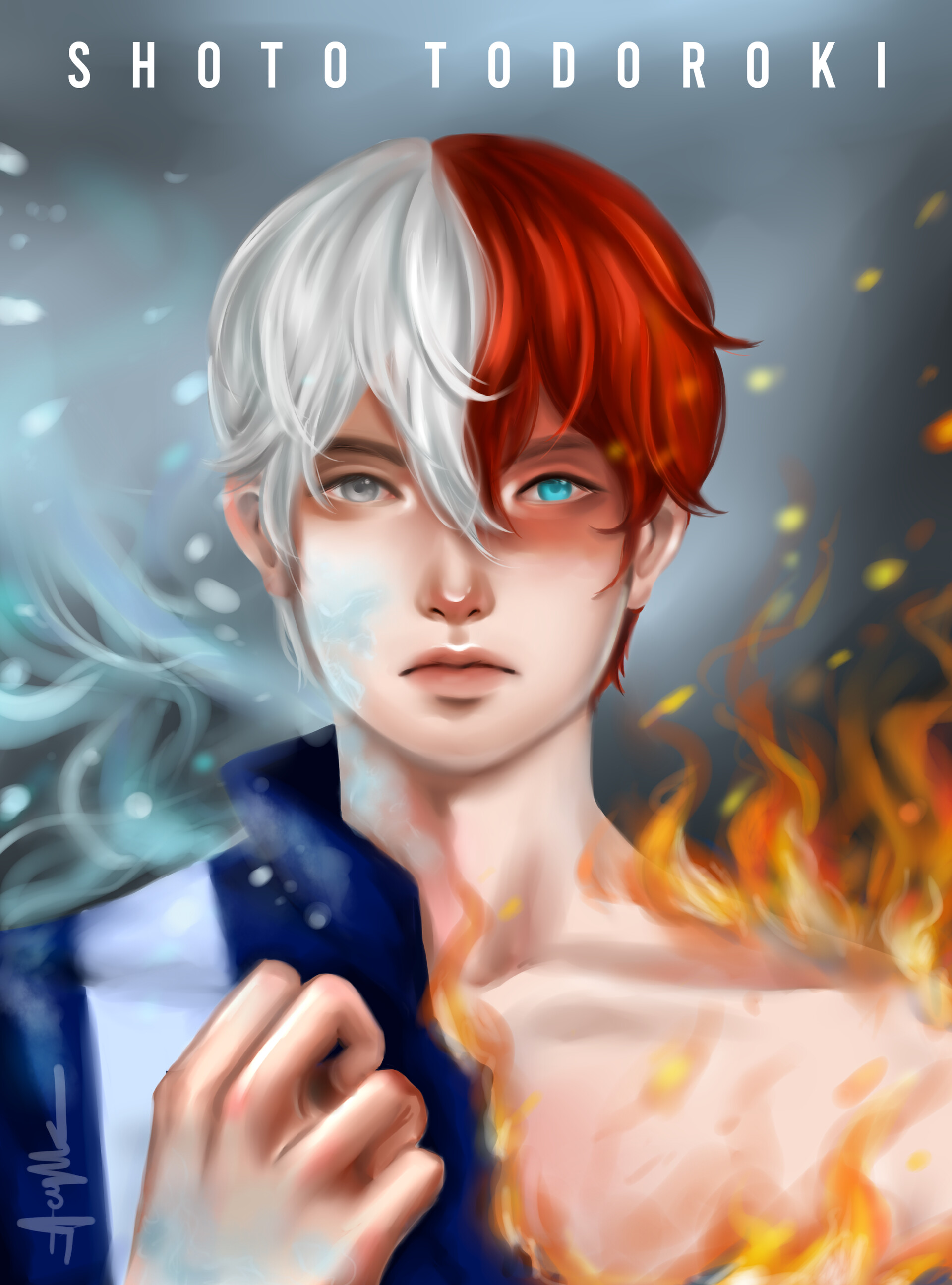 ArtStation - Shoto Todoroki (My Hero Academia)