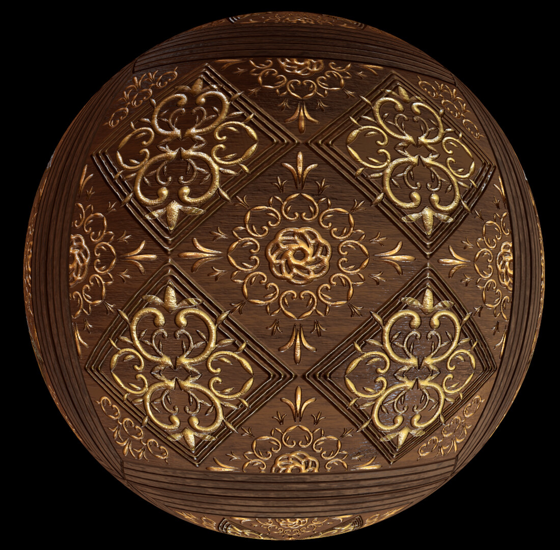 HAWA NAJIHAH - Gold Carved Wood